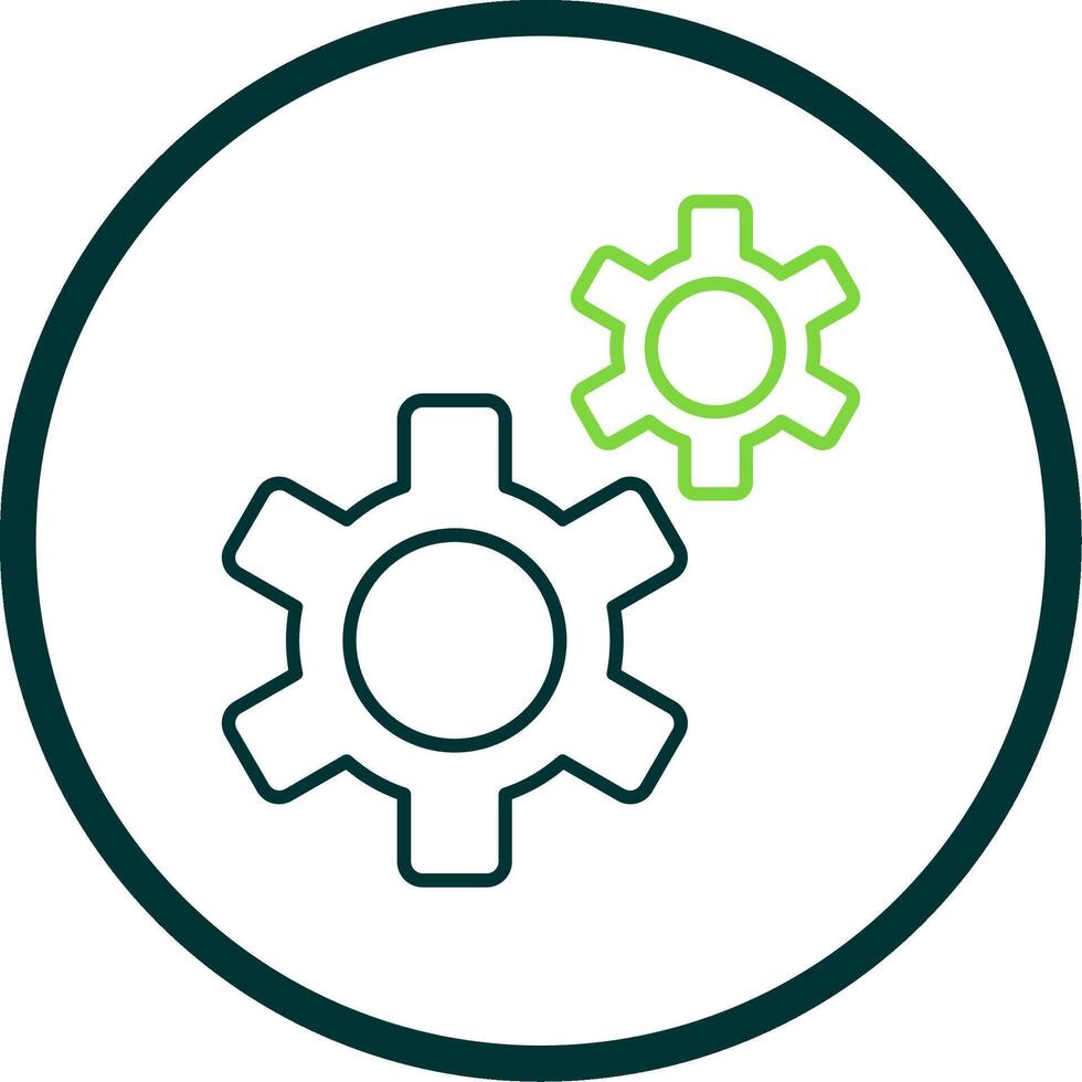 Automation Line Circle Icon 42823990 Vector Art at Vecteezy