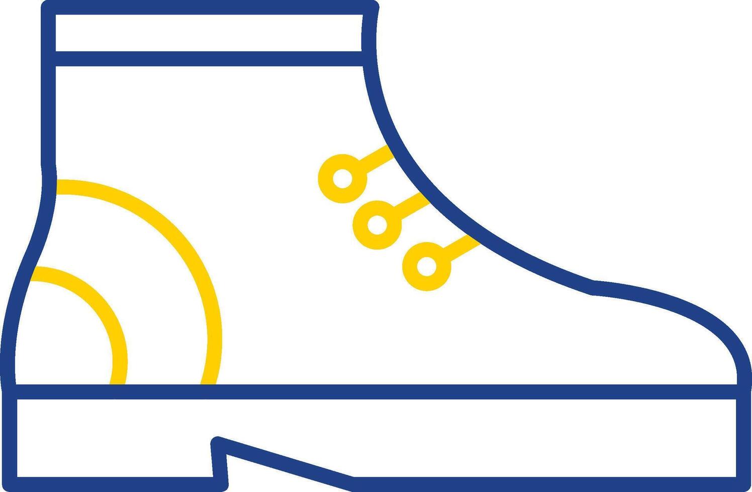 Boot Line Two Color Icon 42824368 Vector Art at Vecteezy