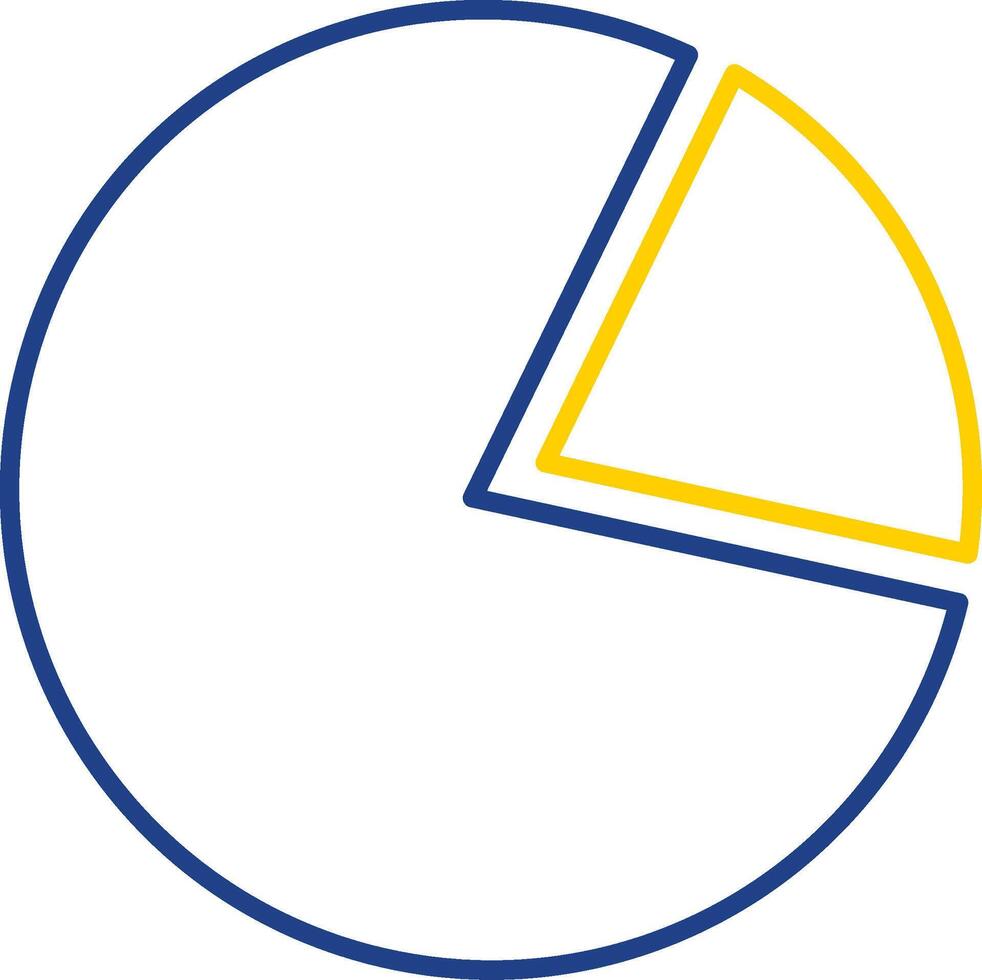 Pie Chart Line Two Color Icon 42828004 Vector Art at Vecteezy