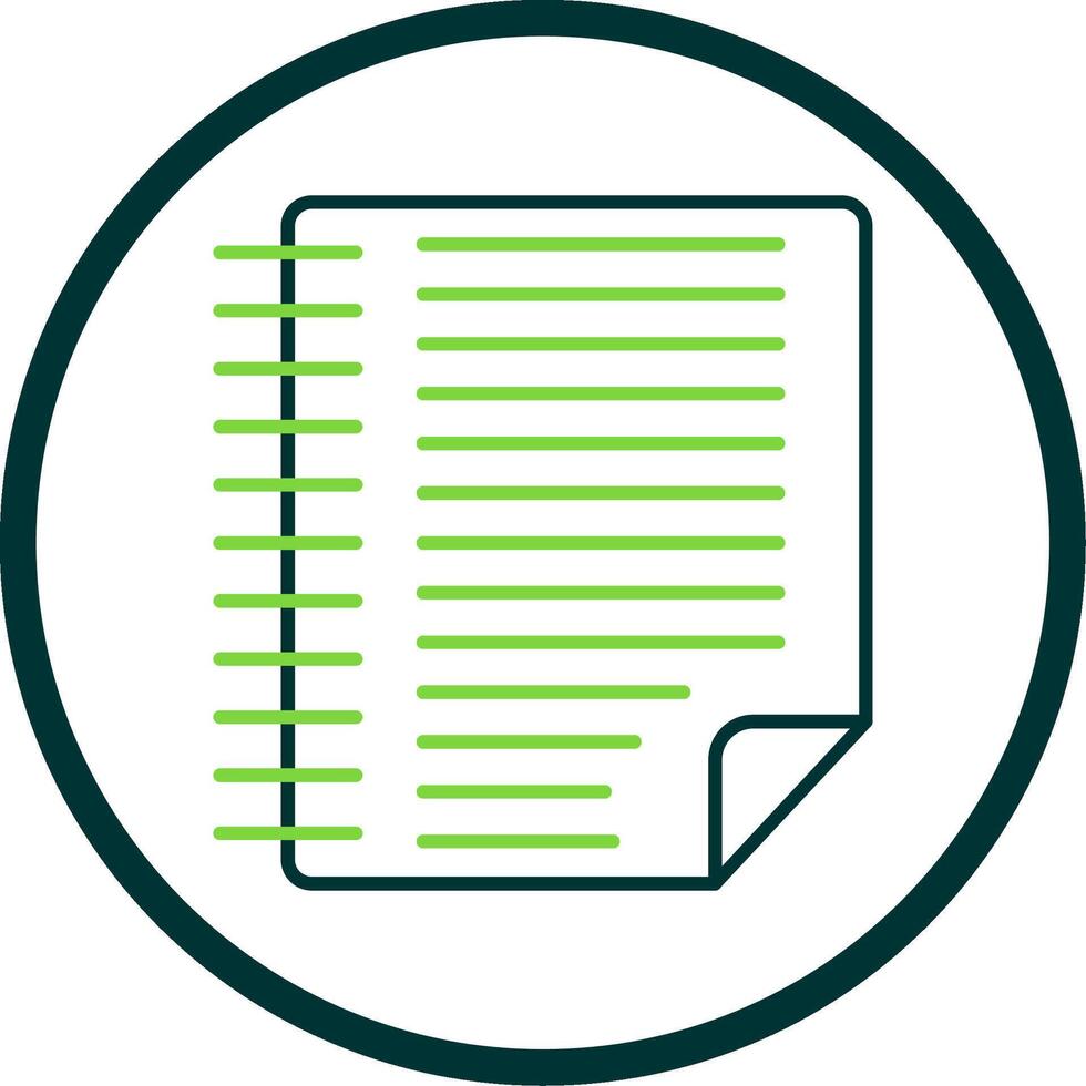 Notes Line Circle Icon 42829062 Vector Art at Vecteezy