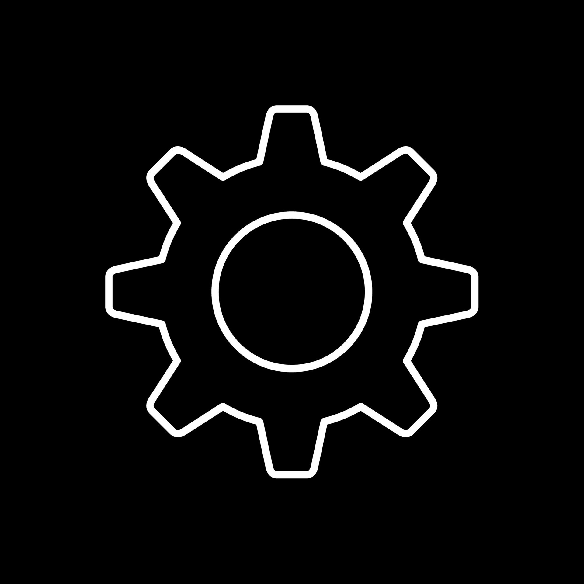 Setting Line Inverted Icon 42834159 Vector Art At Vecteezy 7381