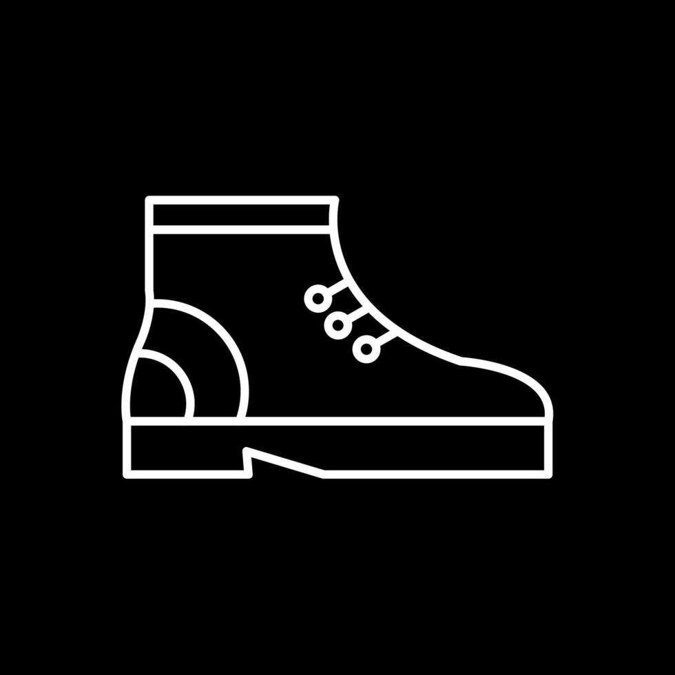 Boot Line Inverted Icon 42837721 Vector Art at Vecteezy