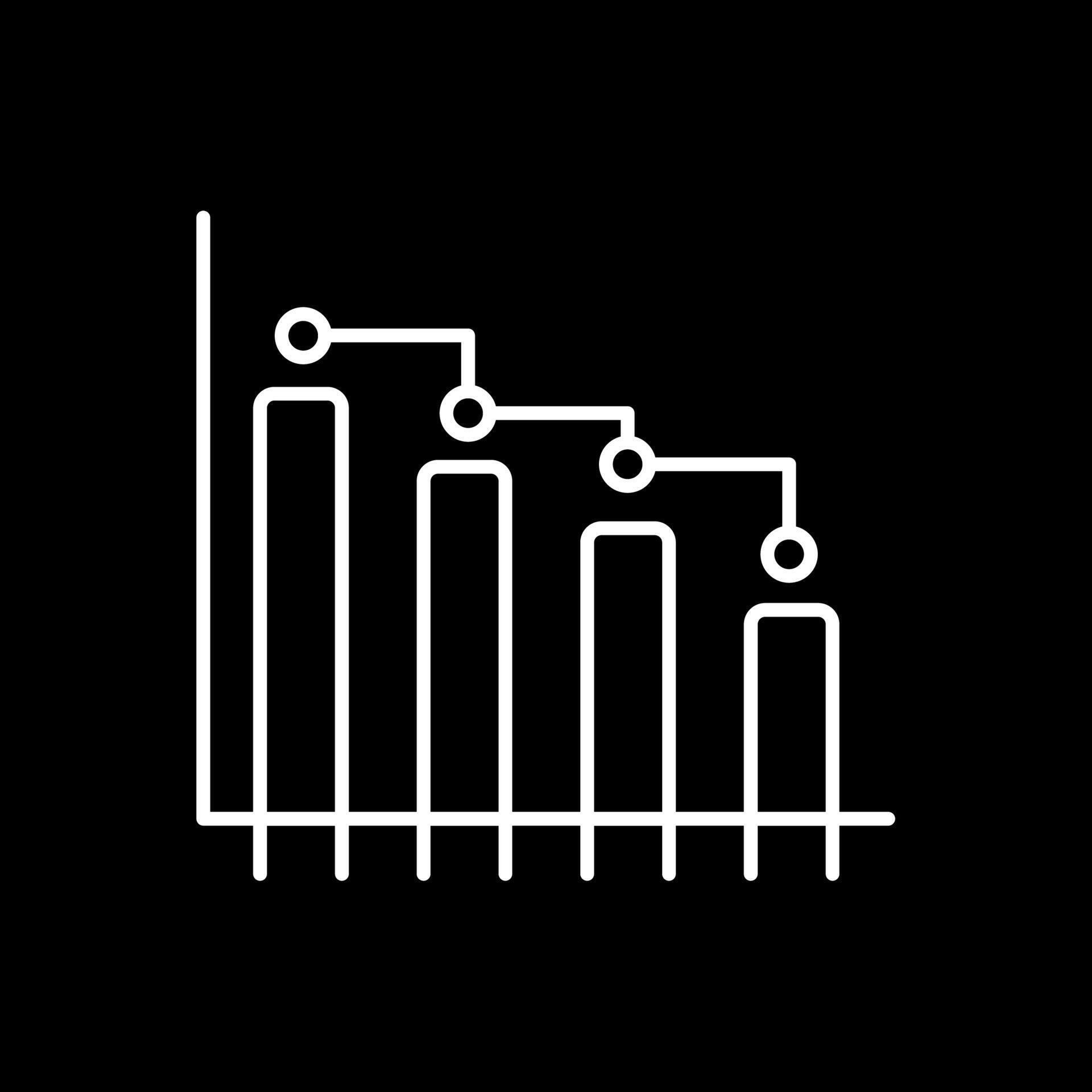 Bar Graph Line Inverted Icon 42838548 Vector Art At Vecteezy