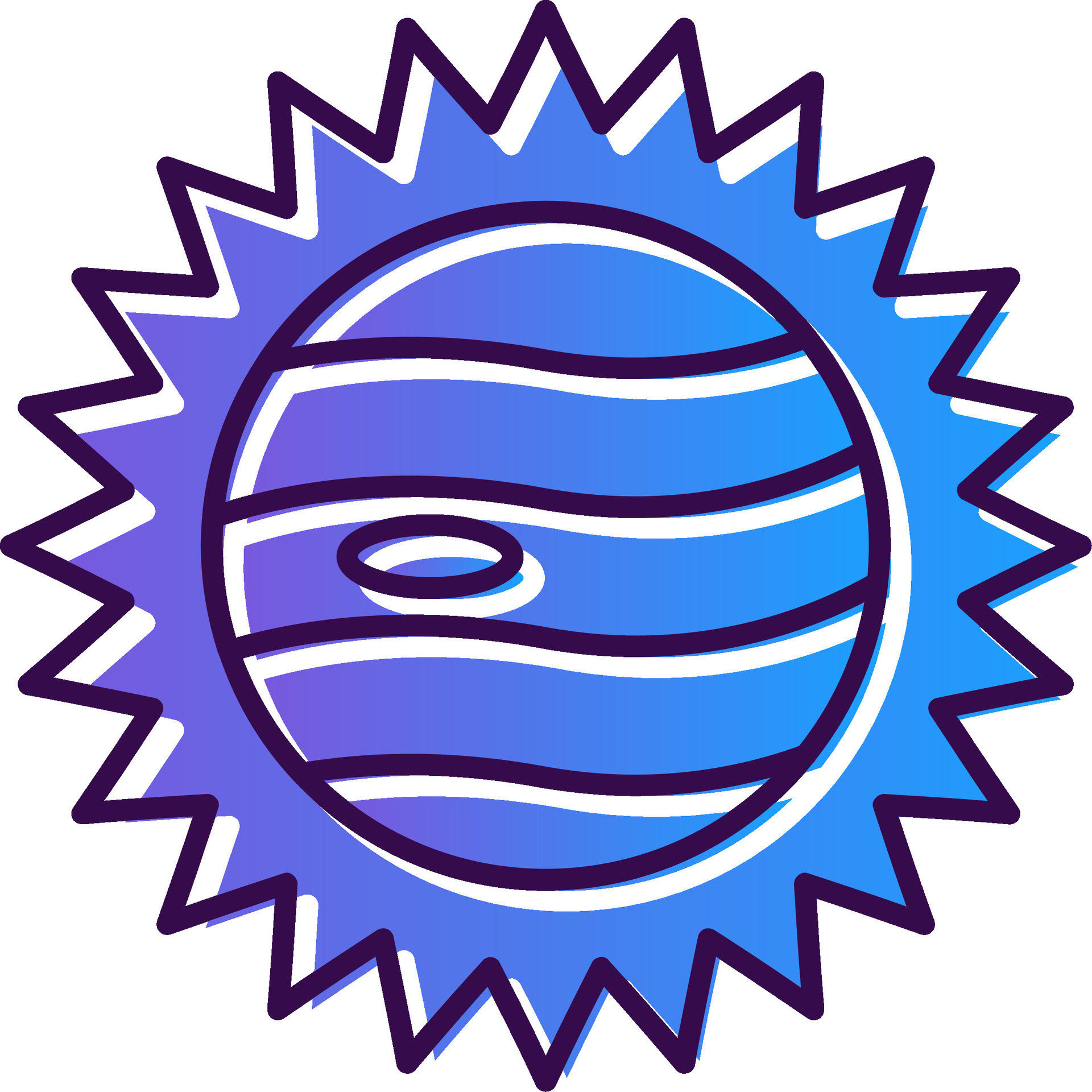 Eclipse Gradient Filled Icon 42840359 Vector Art at Vecteezy