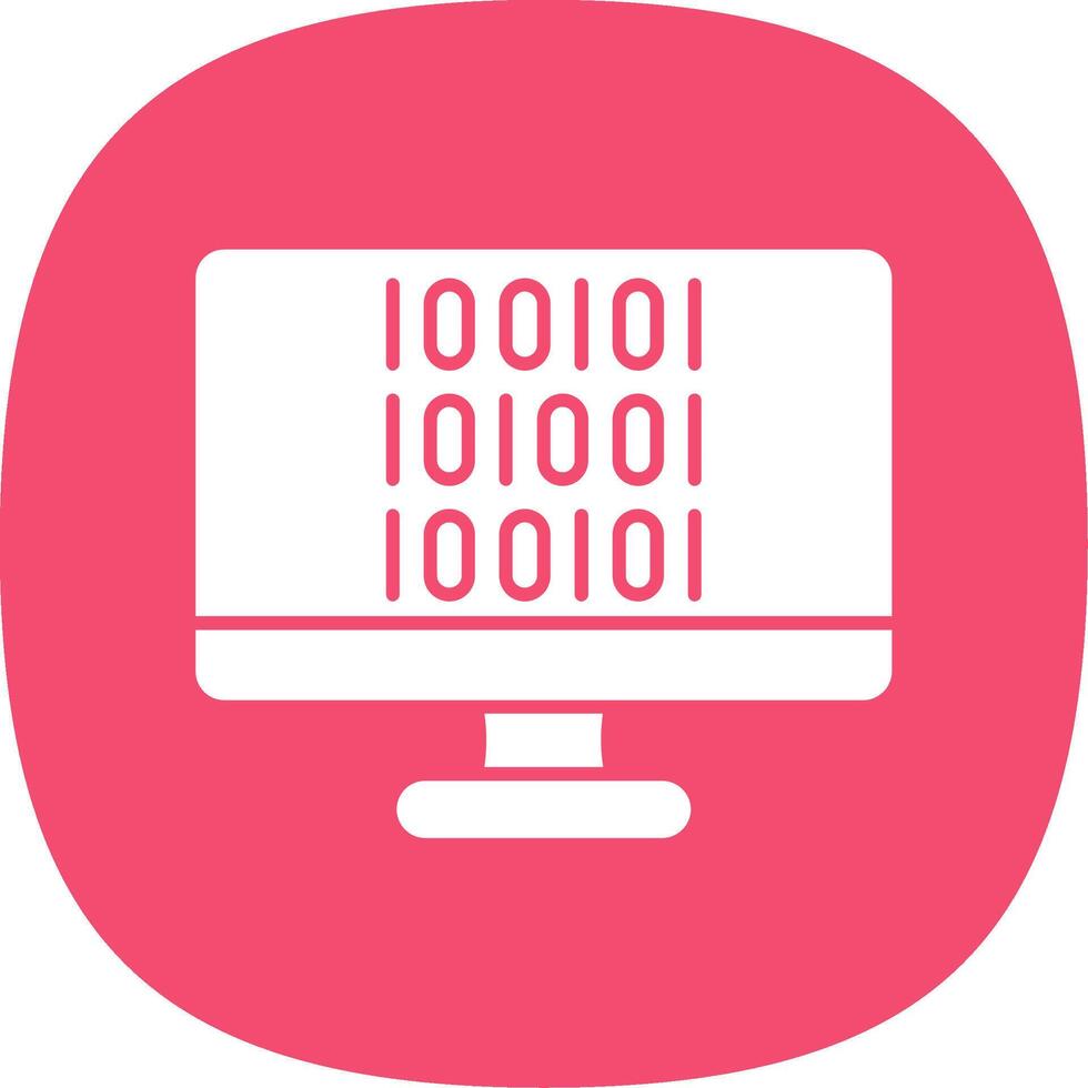 Binary Code Glyph Curve Icon 42845680 Vector Art At Vecteezy