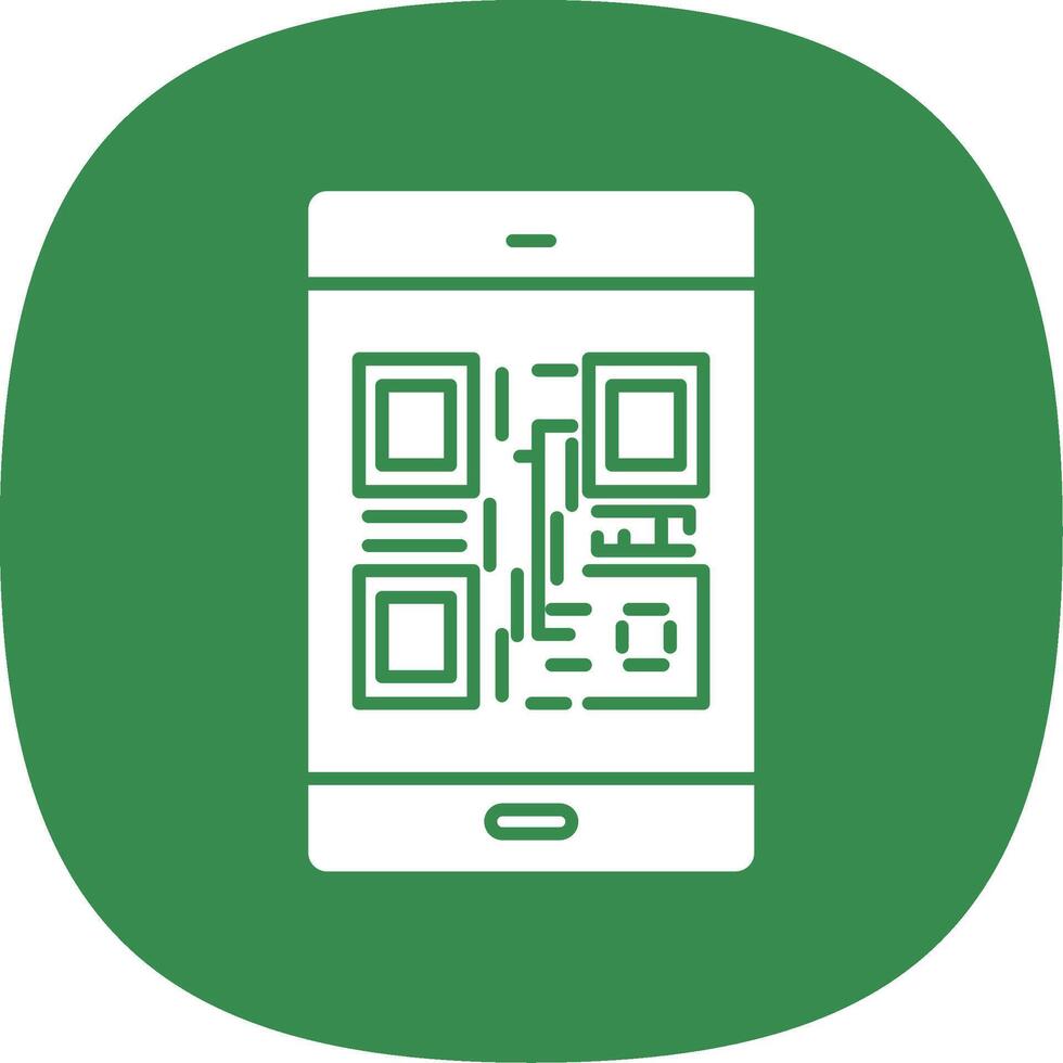 Qr Code Glyph Curve Icon 42845983 Vector Art at Vecteezy