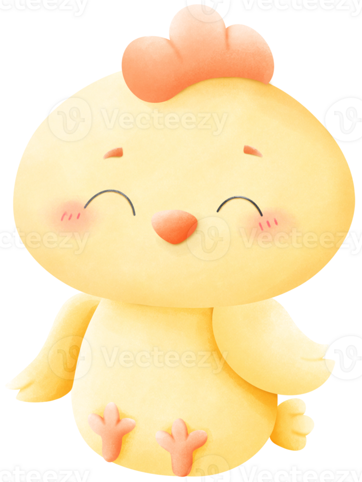 Chick With Easter Eggs 42847742 Png