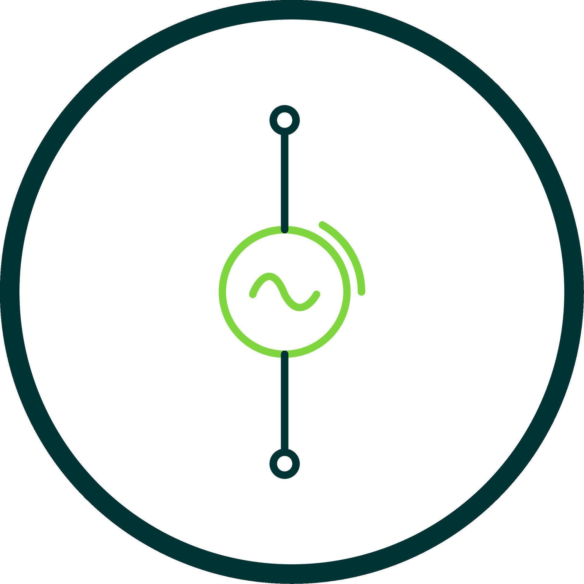 Ac Voltage Source Line Circle Icon 42850209 Vector Art At Vecteezy