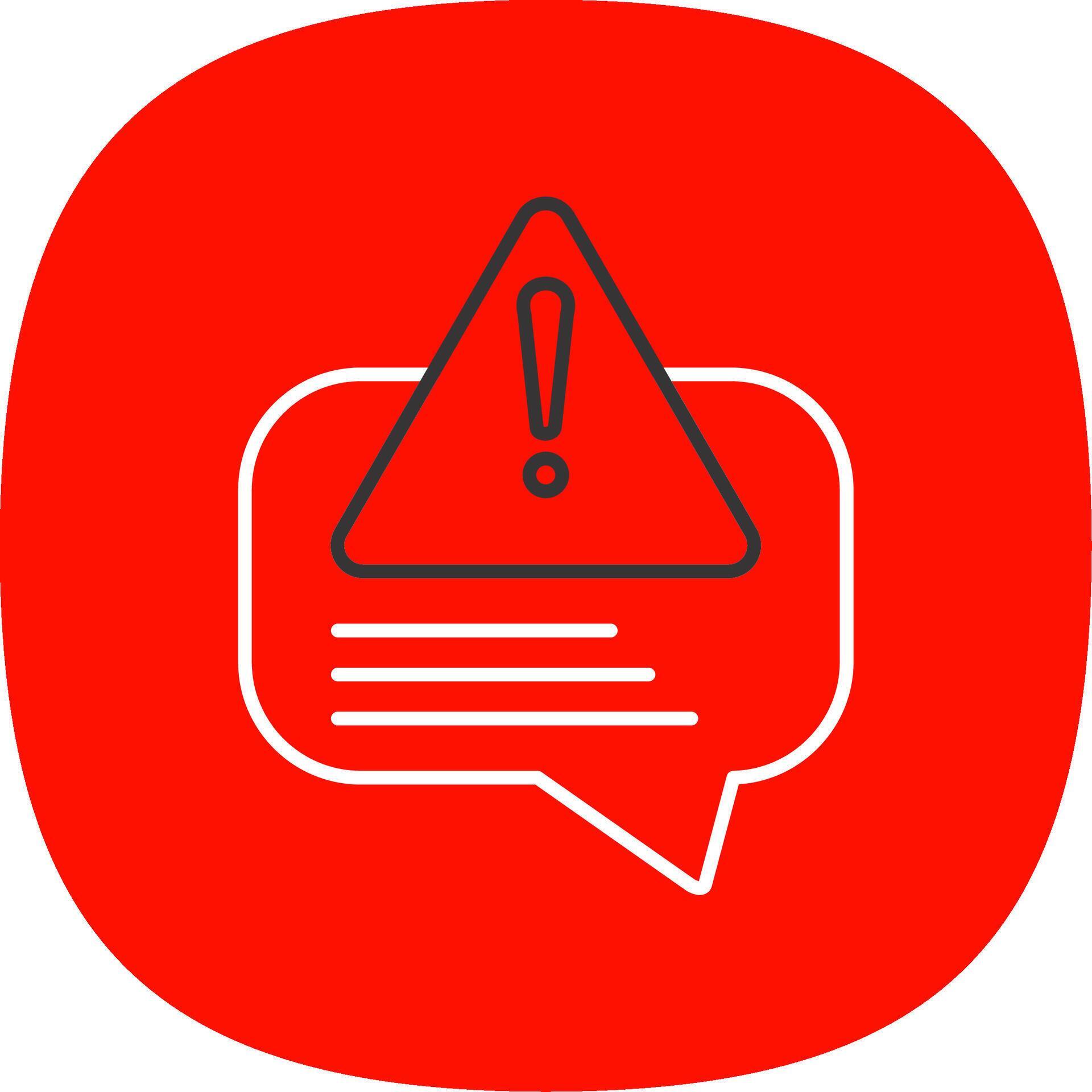 Error Message Line Curve Icon 42853963 Vector Art at Vecteezy