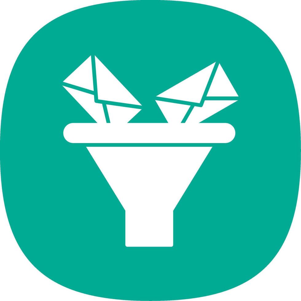 Message Filtering Glyph Curve Icon 42855305 Vector Art At Vecteezy