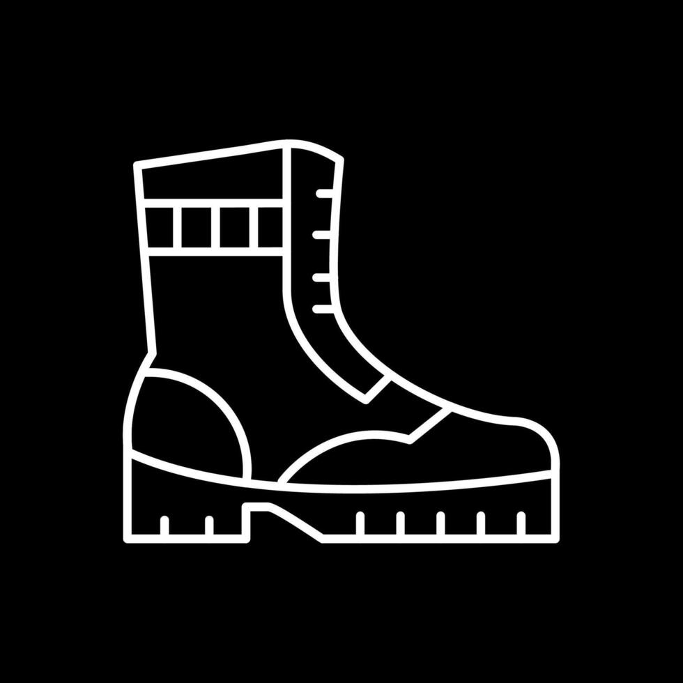 Boot Line Inverted Icon 42858086 Vector Art at Vecteezy