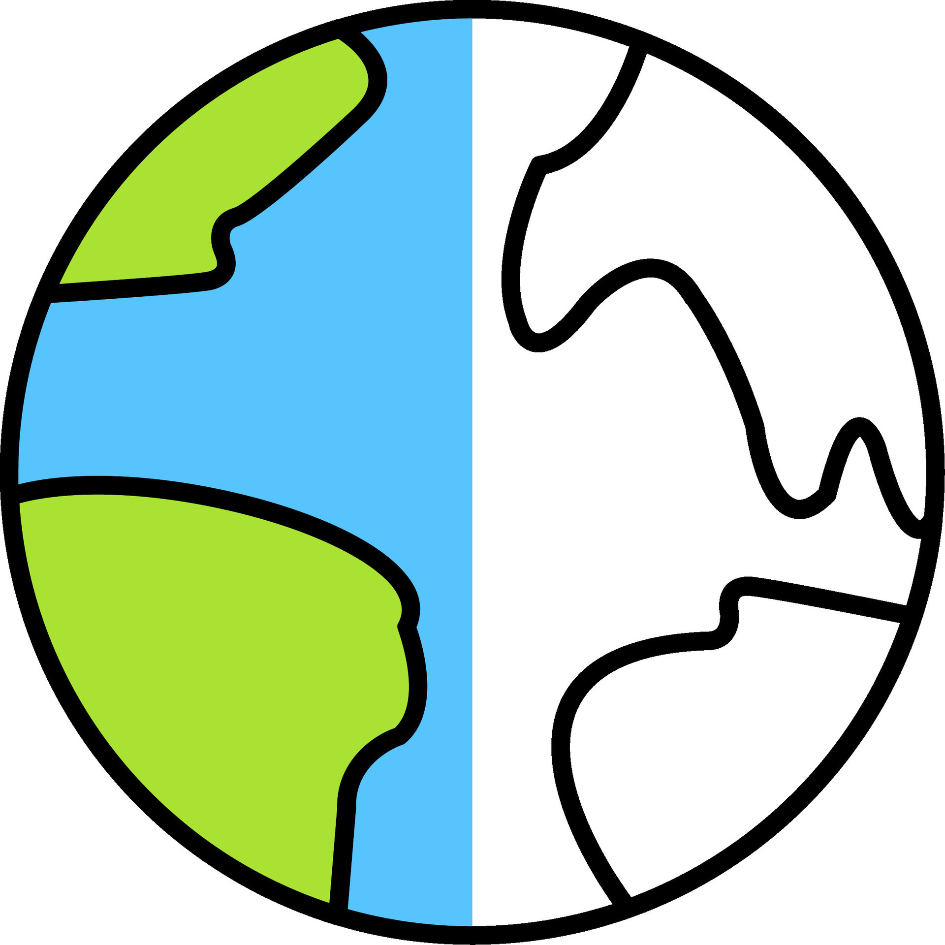 Planet Earth Filled Half Cut Icon 42861514 Vector Art at Vecteezy