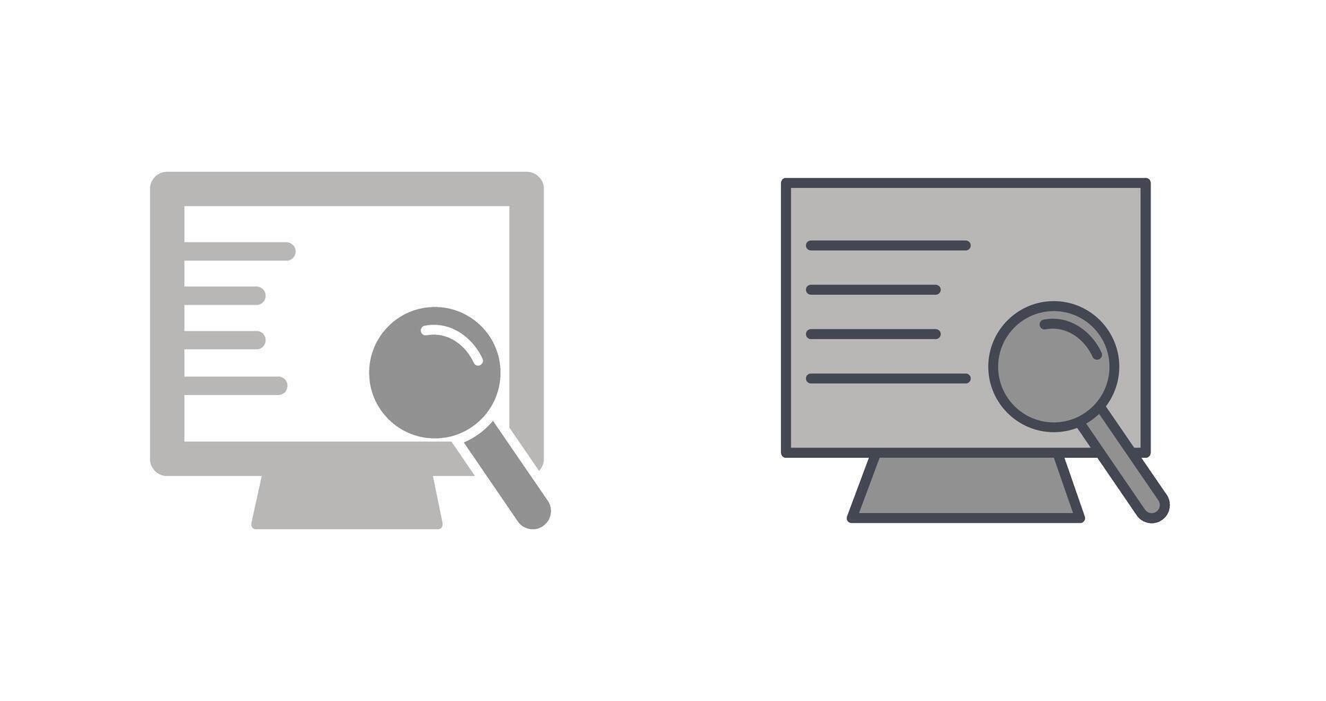 Computer Search Icon 42865074 Vector Art at Vecteezy