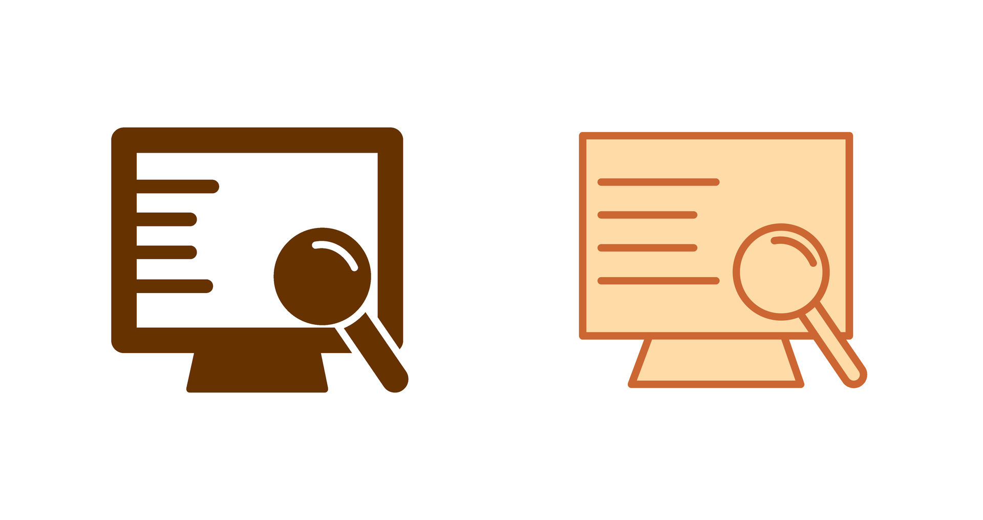 Computer Search Icon 42866179 Vector Art at Vecteezy