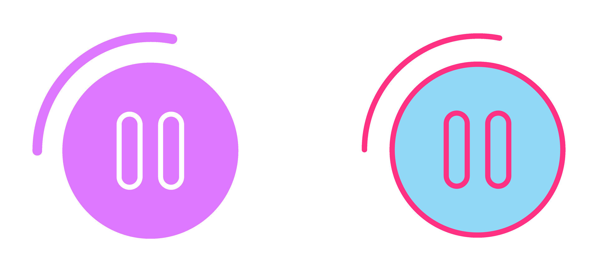 Pause Button Icon 42867595 Vector Art at Vecteezy