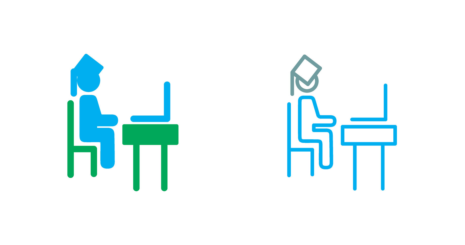 Student Using Laptop Icon 42870584 Vector Art at Vecteezy