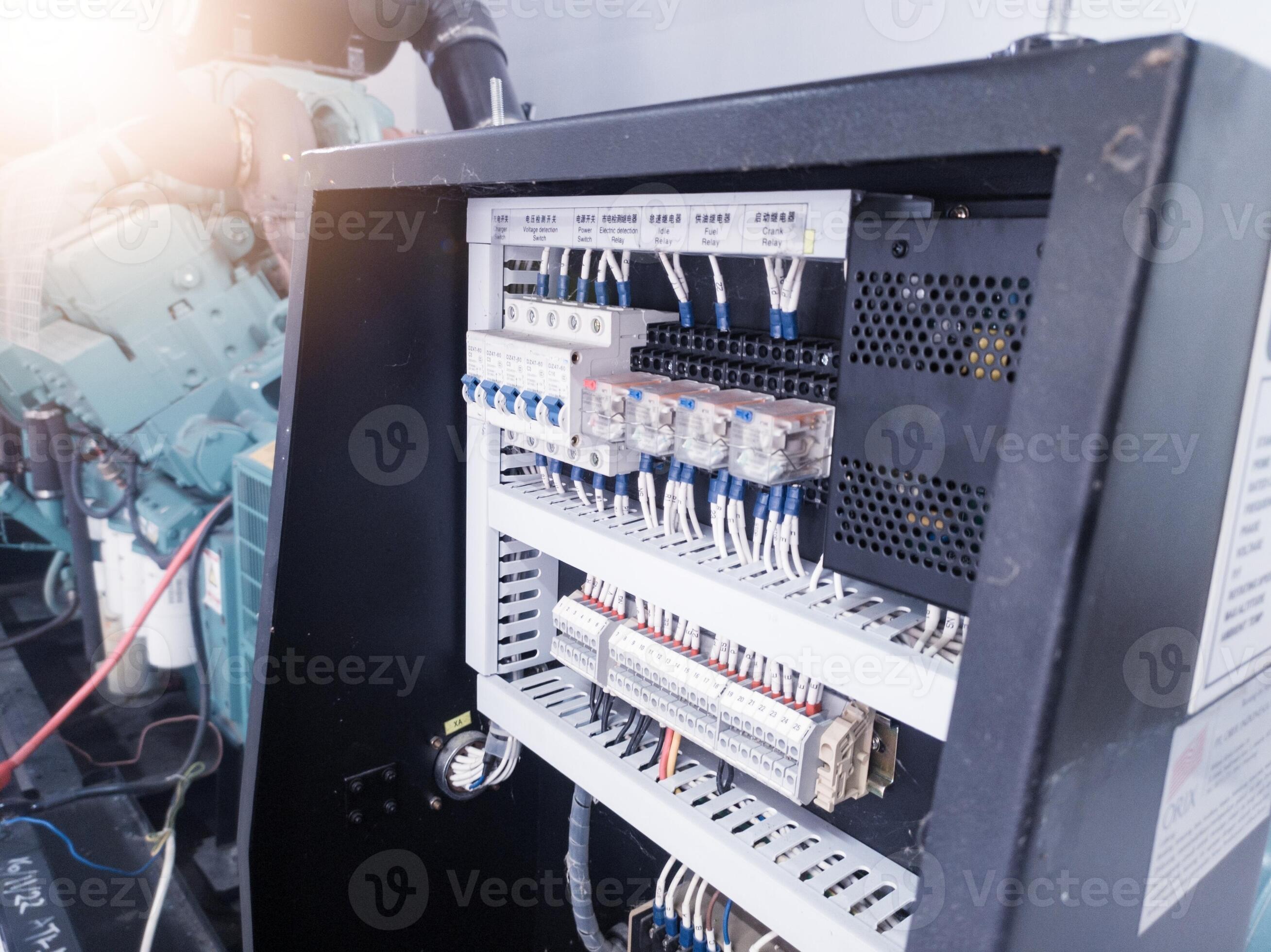 Generator panel control service, Checking the electrical control ...