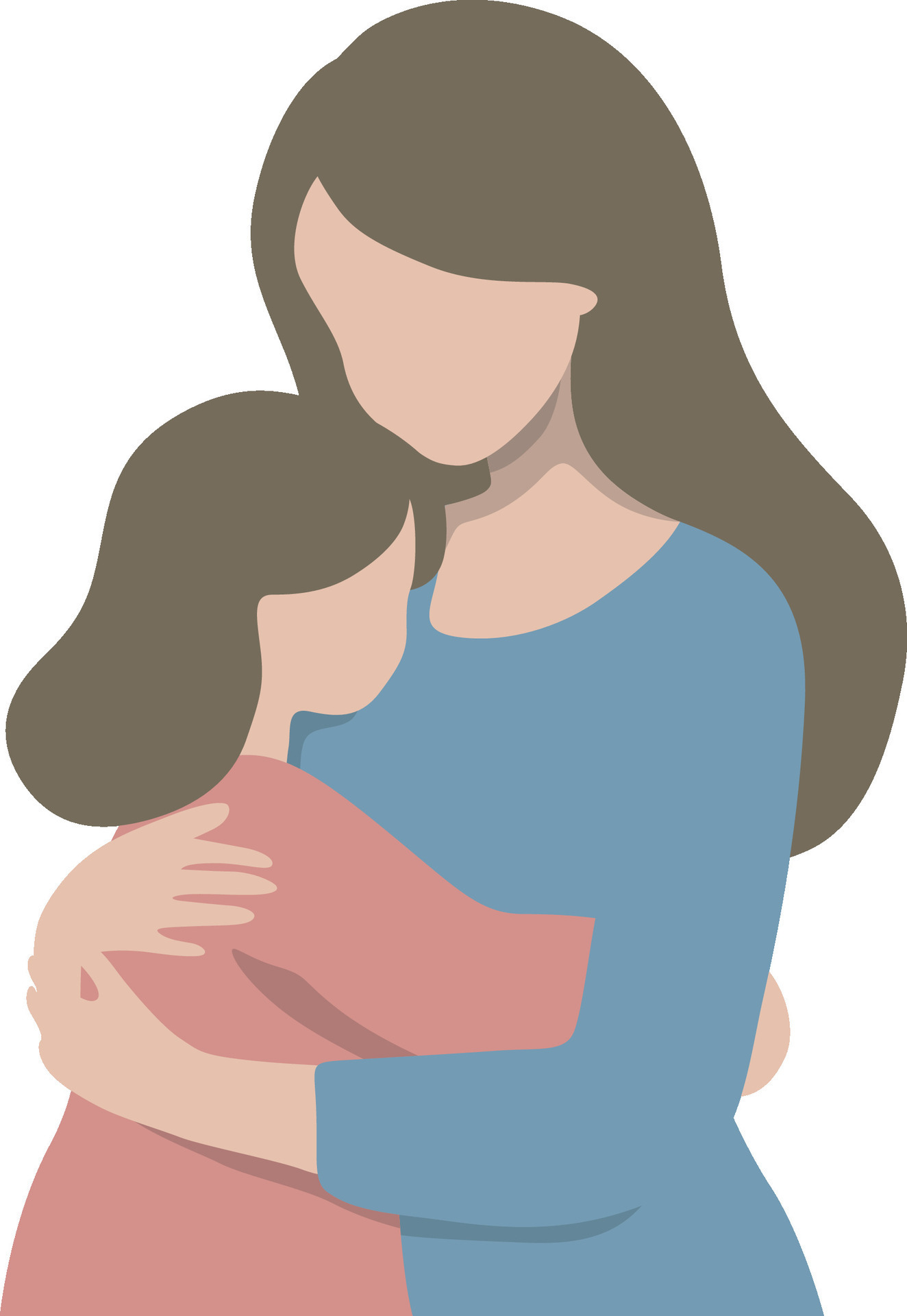 Mother Holding Daughter Illustration. 42877360 Vector Art at Vecteezy