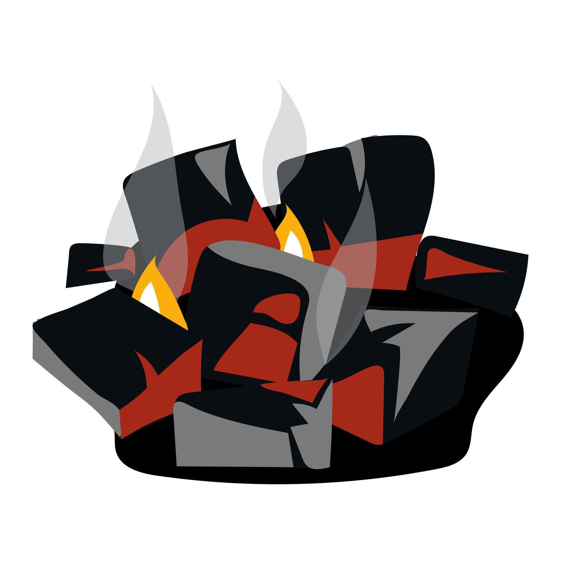 A illustration of burning charcoal can be employed for barbecue ... A illustration of burning charcoal can be employed for barbecue ...