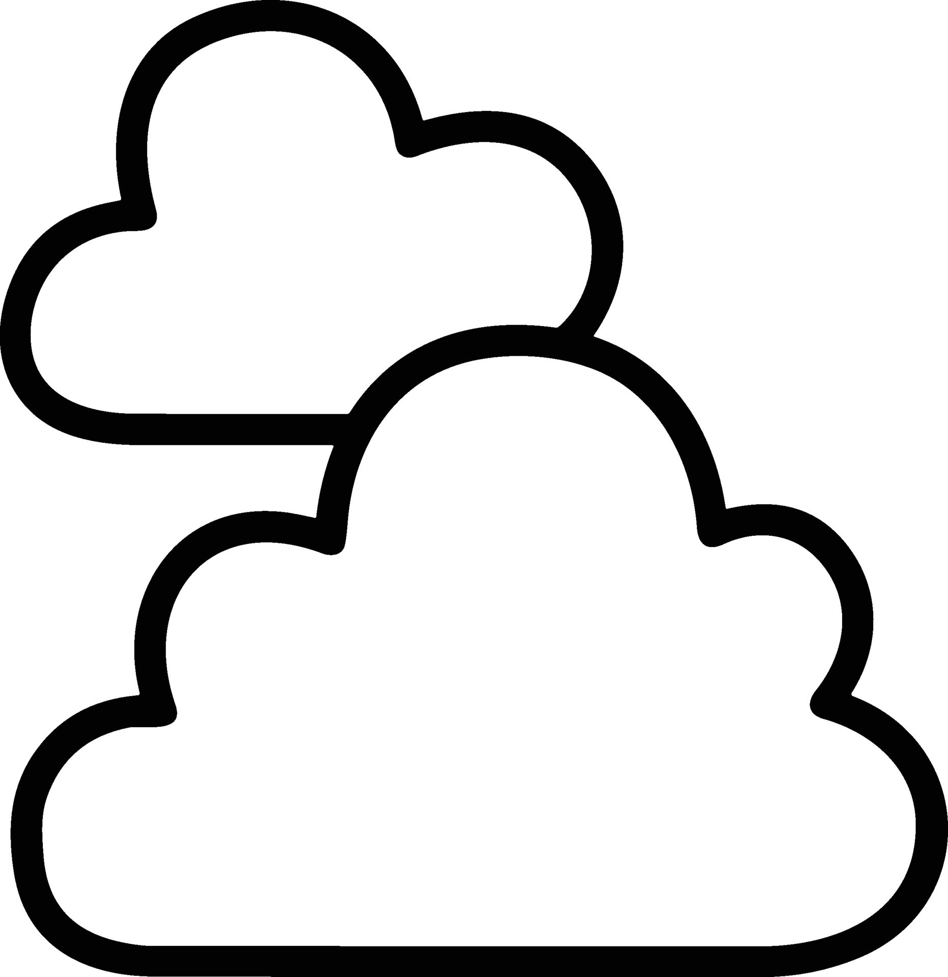Cloud icon symbol image. Illustration of the hosting storage design ...