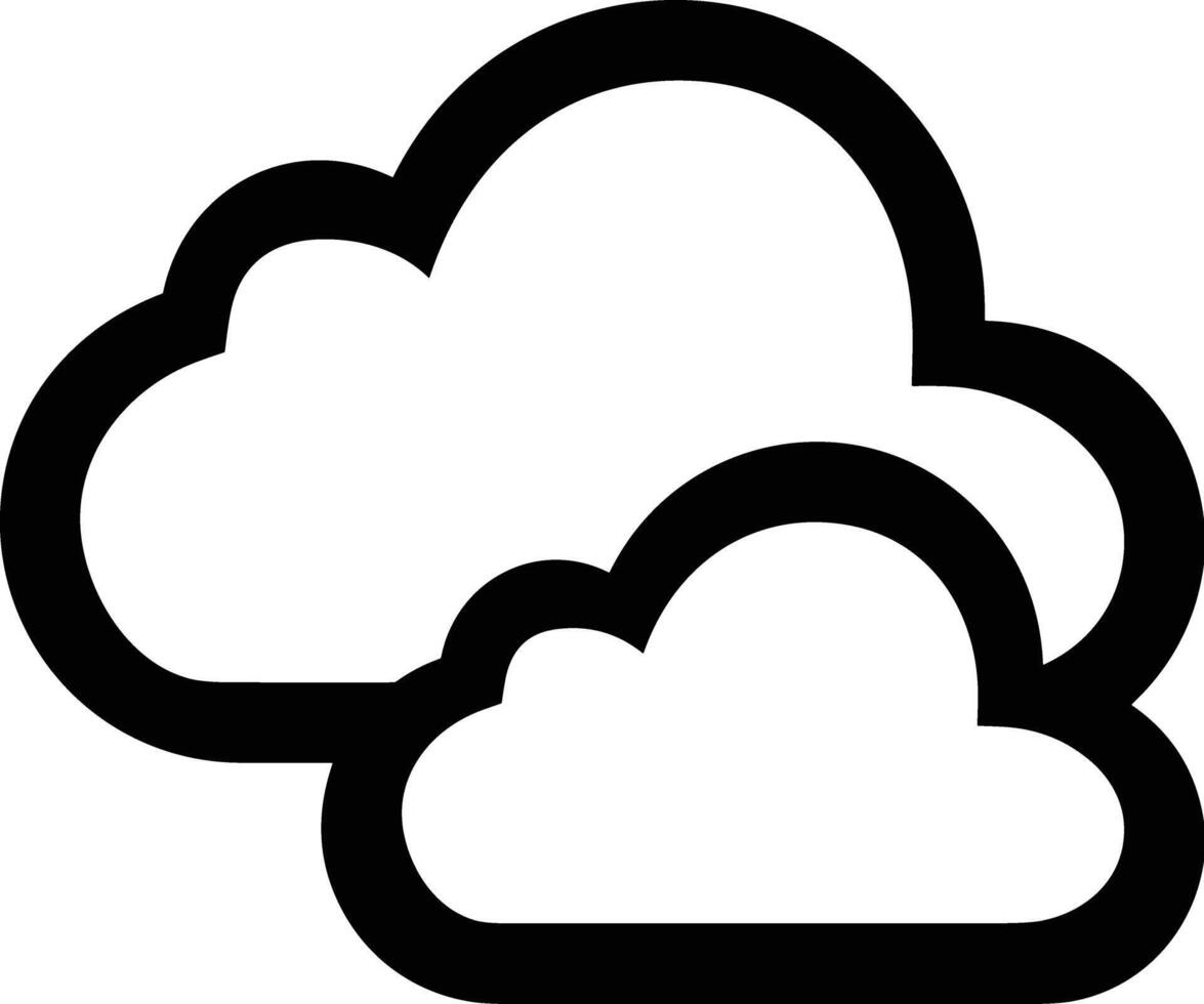 Cloud icon symbol image. Illustration of the hosting storage design ...