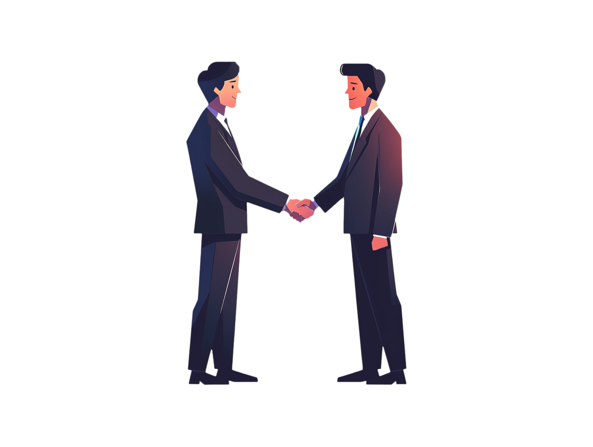 two business men shaking hands 42884532 PNG
