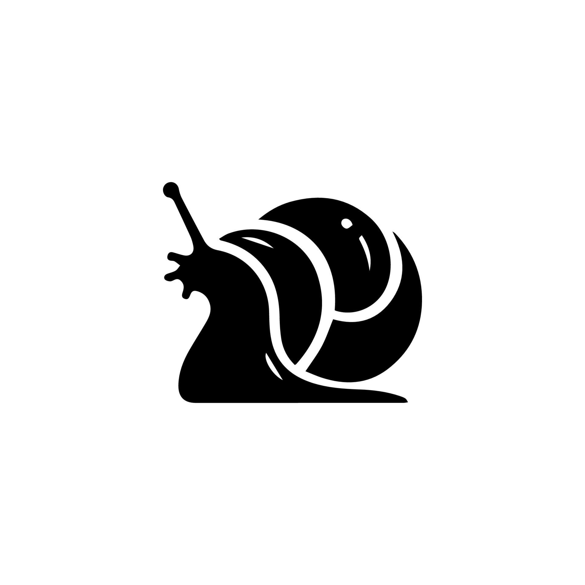 Snail Silhouette Icon. Slug in Shell Crawl Pictogram. Helix Slow, Cute ... Snail Silhouette Icon. Slug in Shell Crawl Pictogram. Helix Slow, Cute ...
