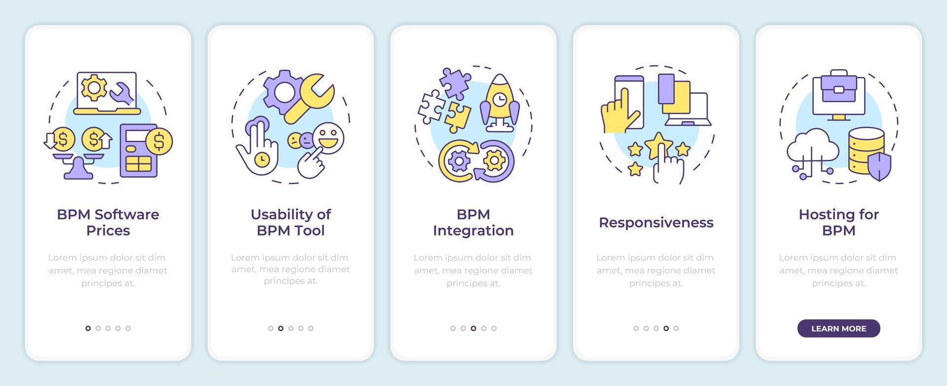 Choosing Bpm Software Factors Onboarding Mobile App Screen Walkthrough