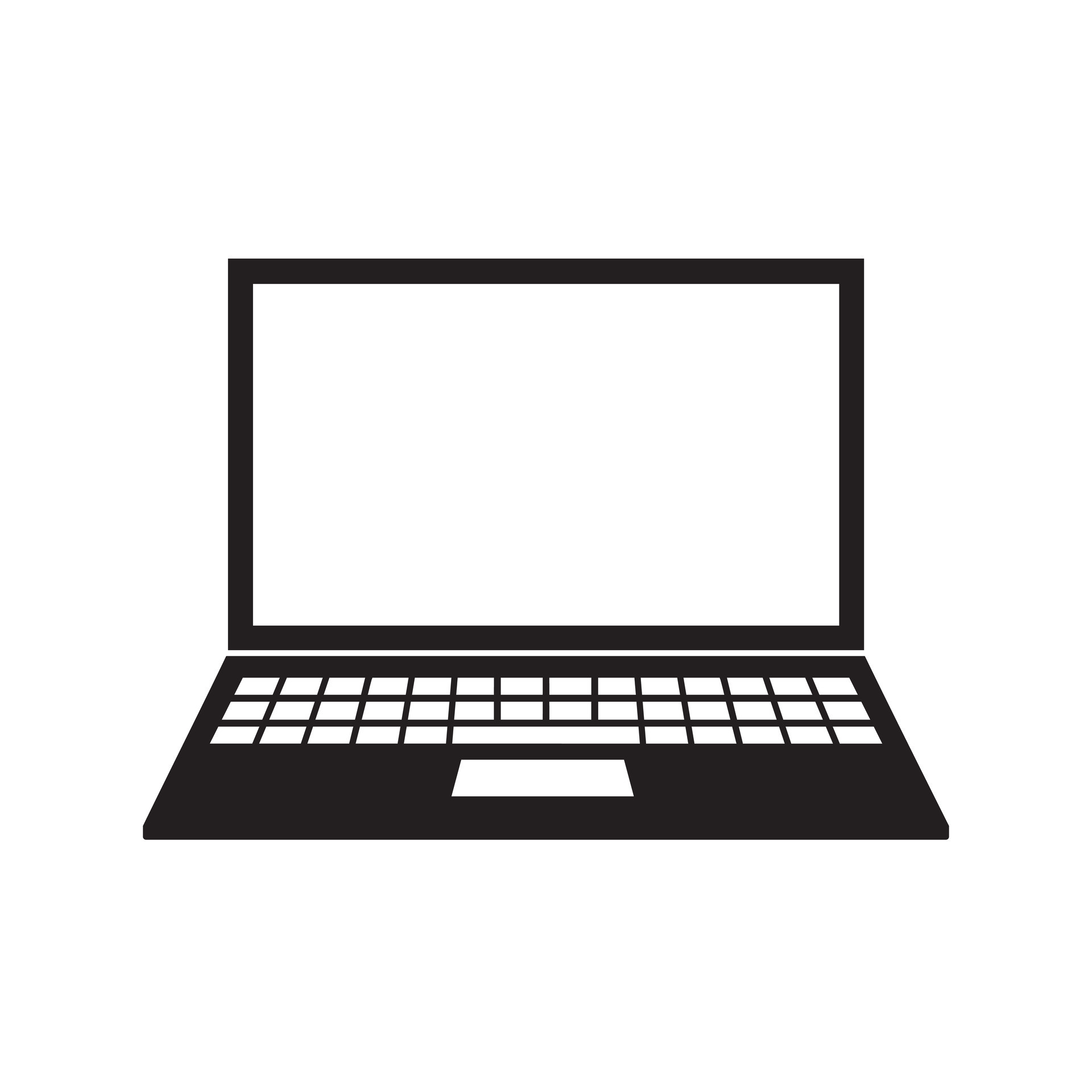 notebook computer icon flat isolated on white background 42894380 ...
