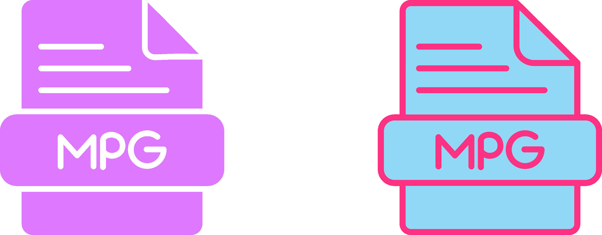 MPG Icon Design 42903796 Vector Art at Vecteezy