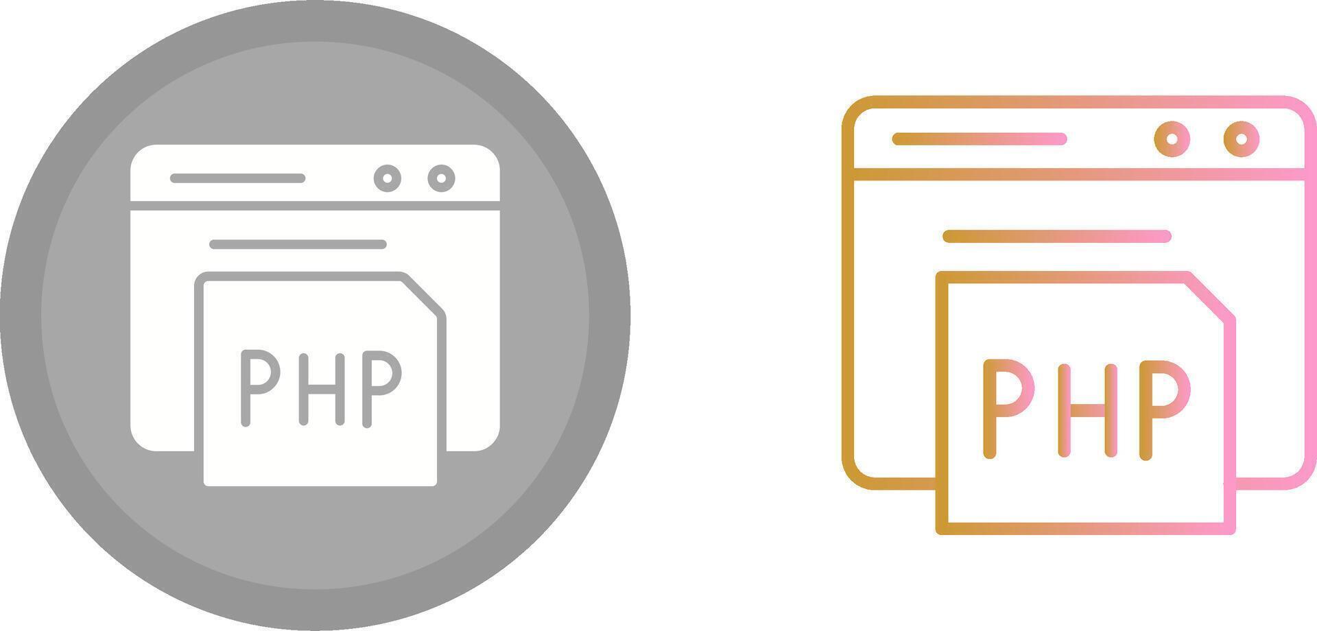 PHP Icon Design 42910161 Vector Art at Vecteezy