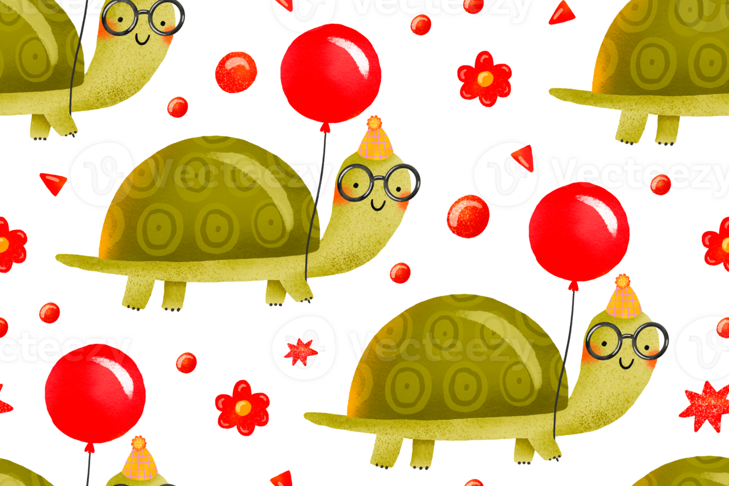 sin costura modelo con un alegre dibujos animados Tortuga con un rojo ... sin costura modelo con un alegre dibujos animados Tortuga con un rojo ...
