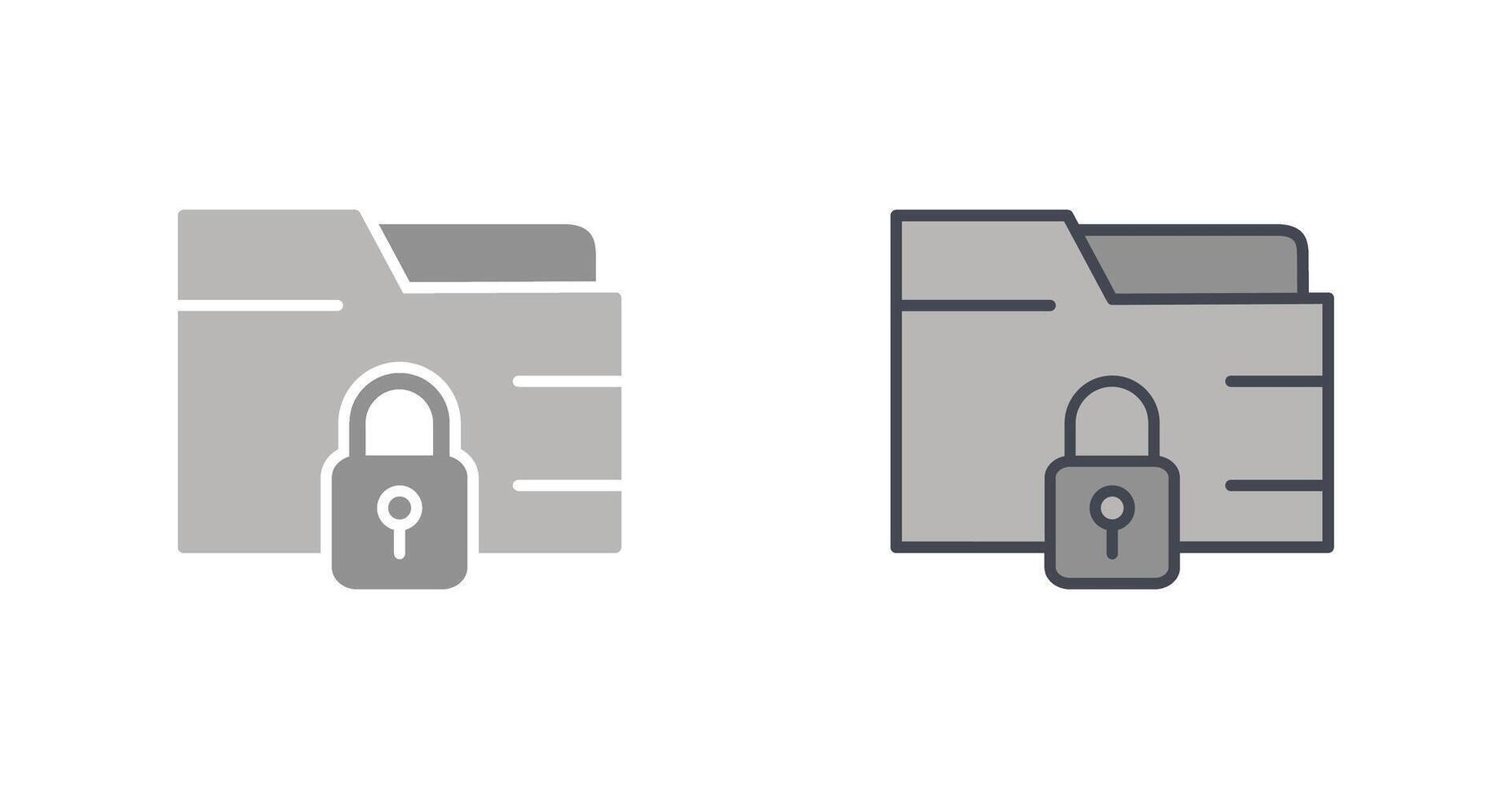 Secure Folder Icon Design 42914549 Vector Art at Vecteezy