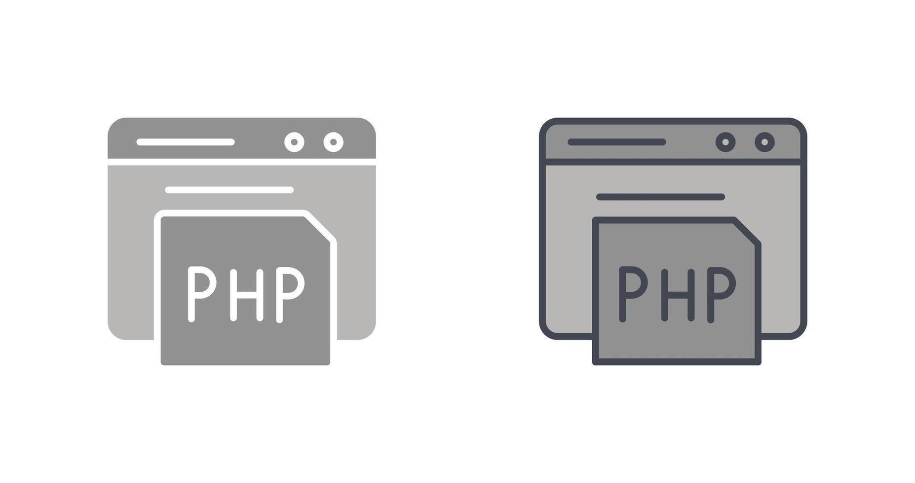 PHP Icon Design 42915674 Vector Art at Vecteezy