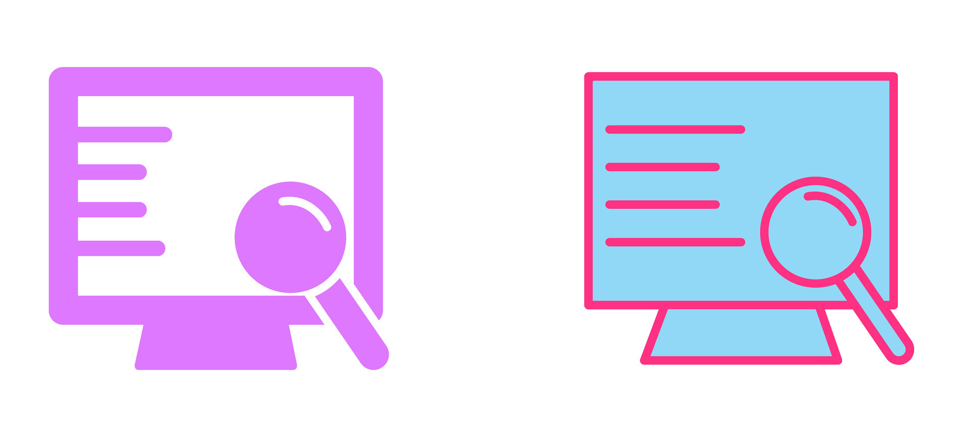 Computer Search Icon 42918422 Vector Art at Vecteezy