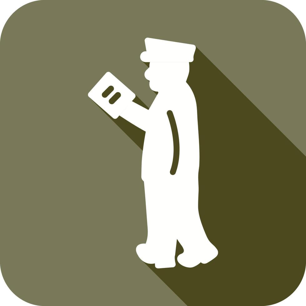 Guard Checking Passport Icon 42925030 Vector Art At Vecteezy