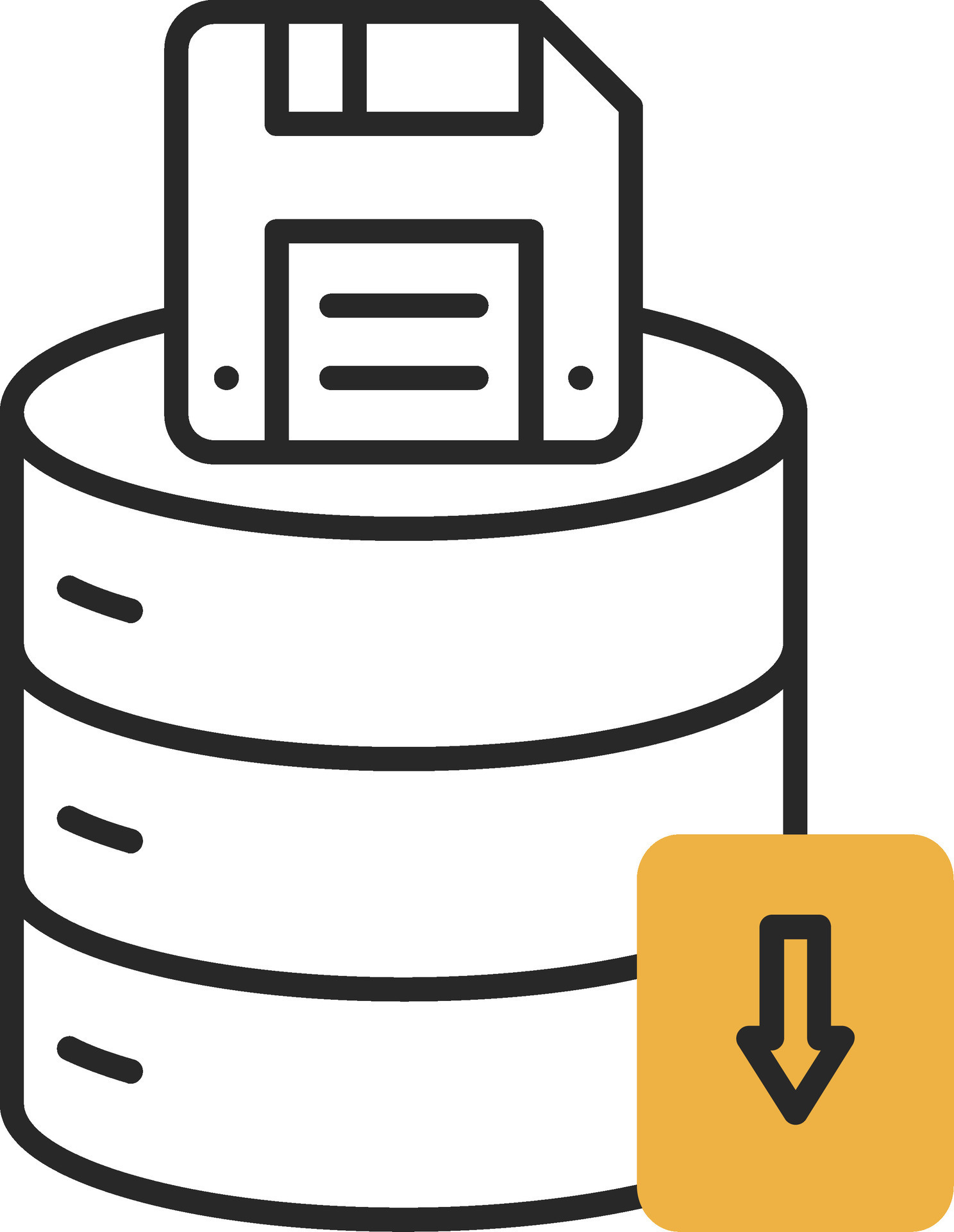 Save Data Skined Filled Icon 42932248 Vector Art at Vecteezy