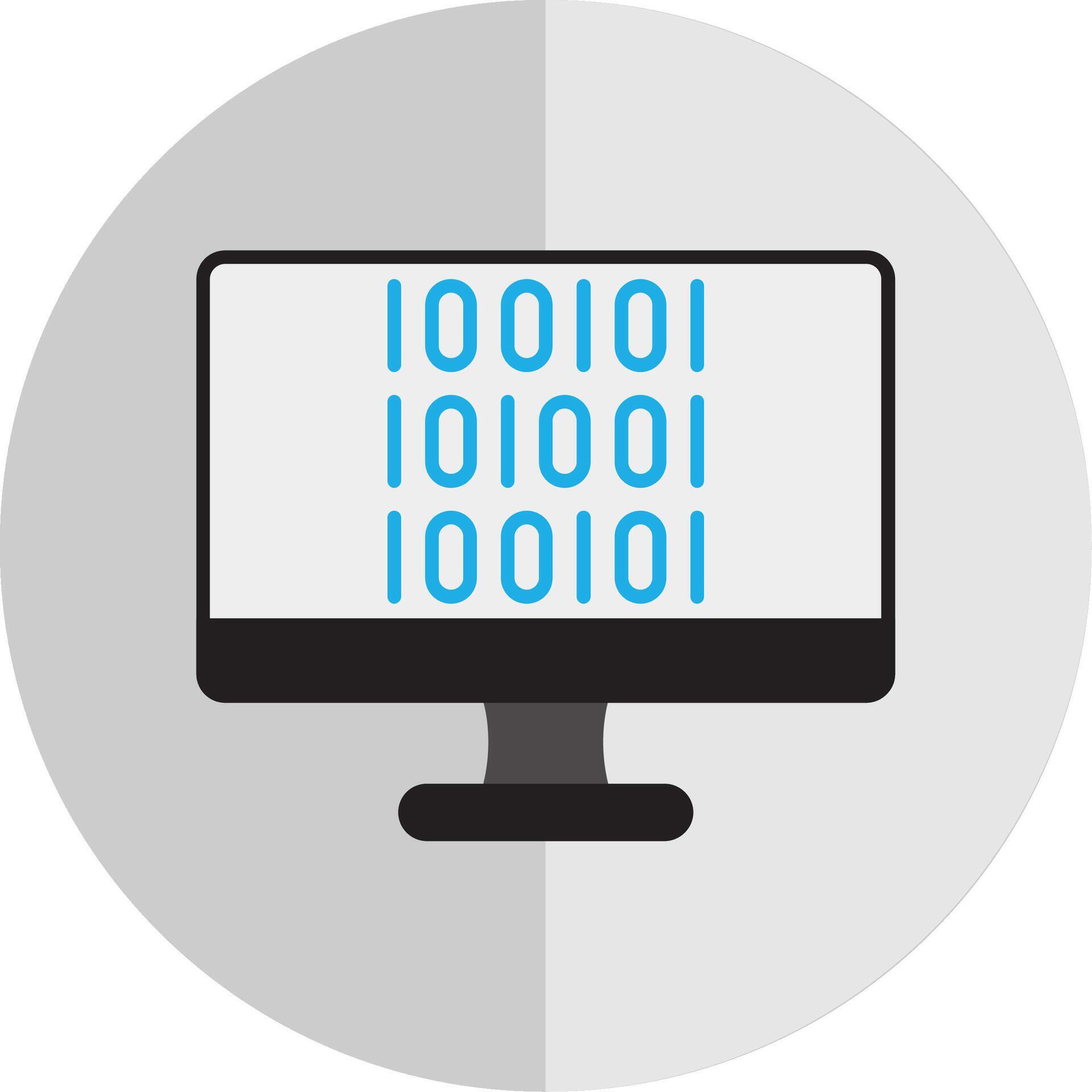 Binary Code Flat Scale Icon 42937381 Vector Art at Vecteezy