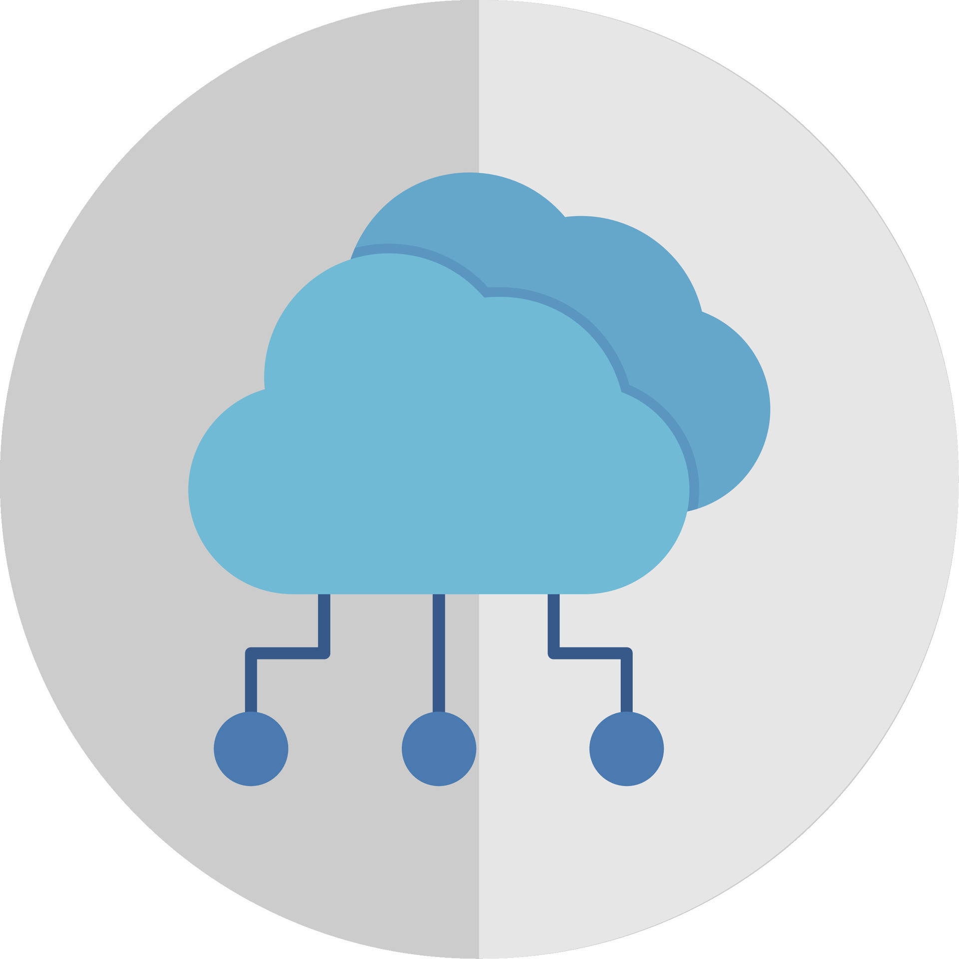 Cloud Computing Flat Scale Icon 42940707 Vector Art at Vecteezy