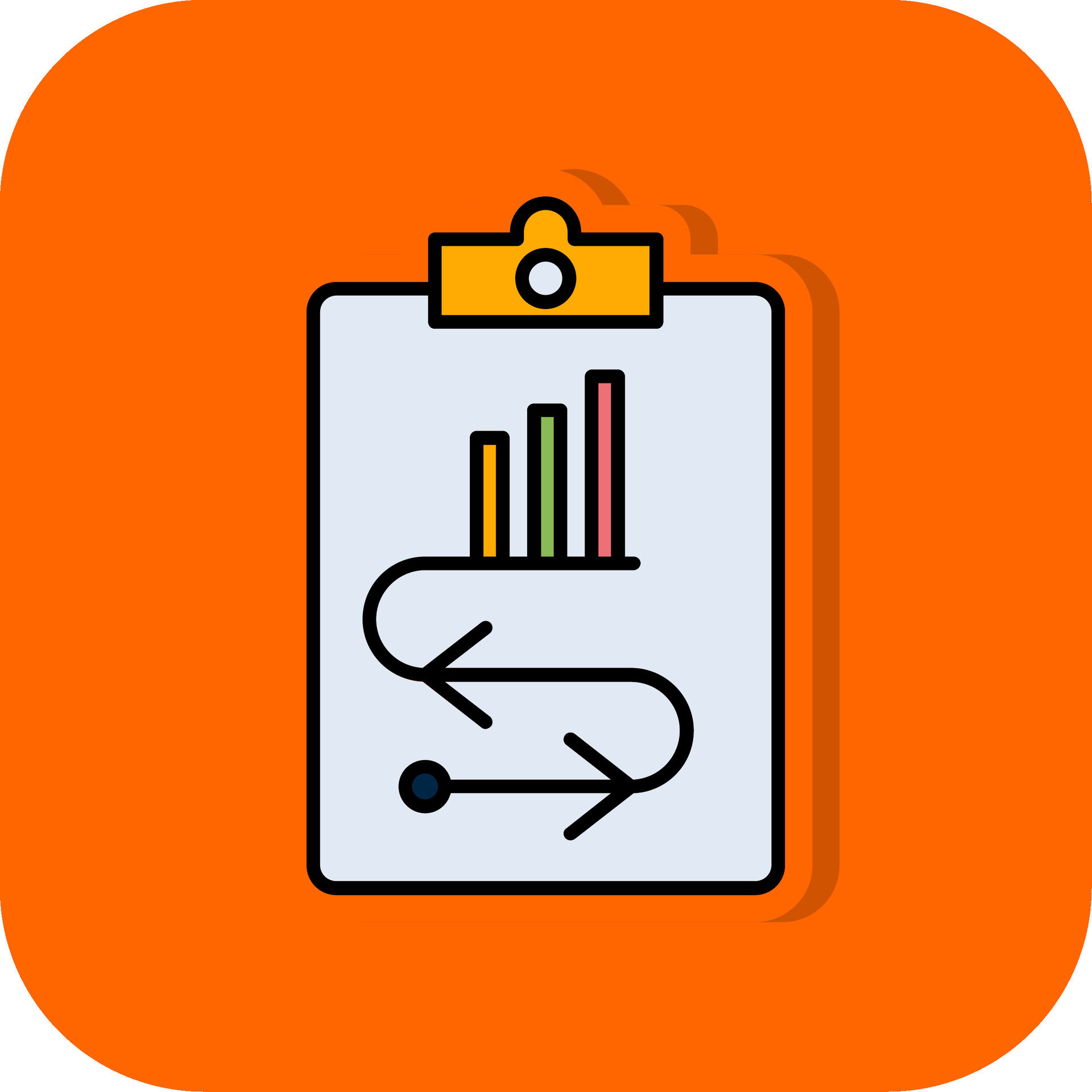 Marketing Strategy Filled Orange background Icon 42943849 Vector Art at ...