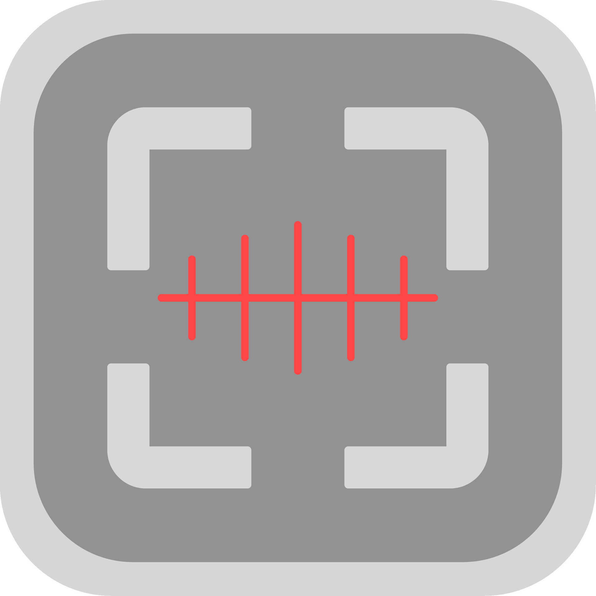 Barcode Scanner Flat Round Corner Icon 42945142 Vector Art At Vecteezy