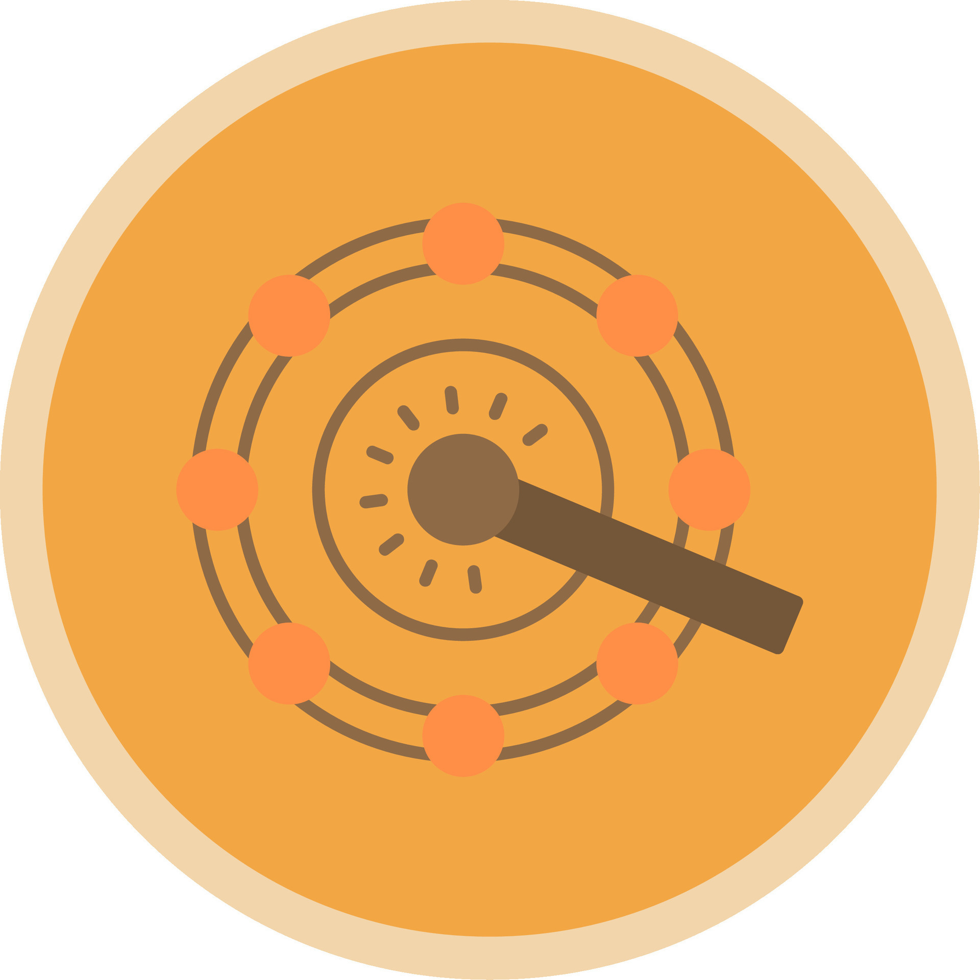 Tambourine Flat Multi Circle Icon 42946430 Vector Art at Vecteezy