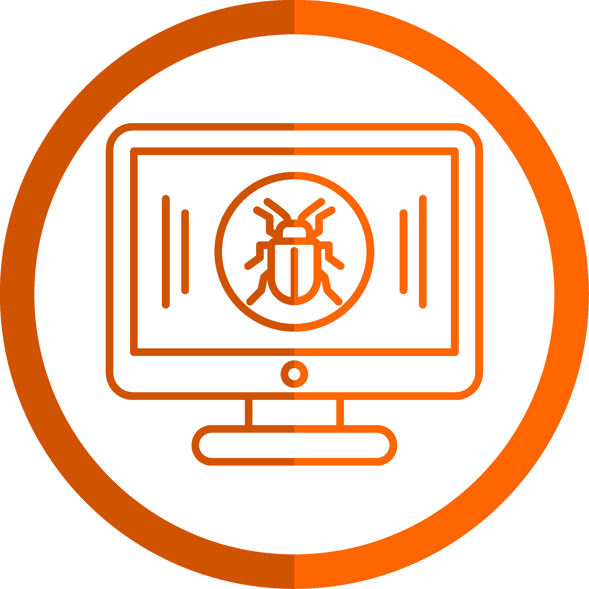 Malware Line Orange Circle Icon 42946775 Vector Art at Vecteezy Malware Line Orange Circle Icon 42946775 Vector Art at Vecteezy