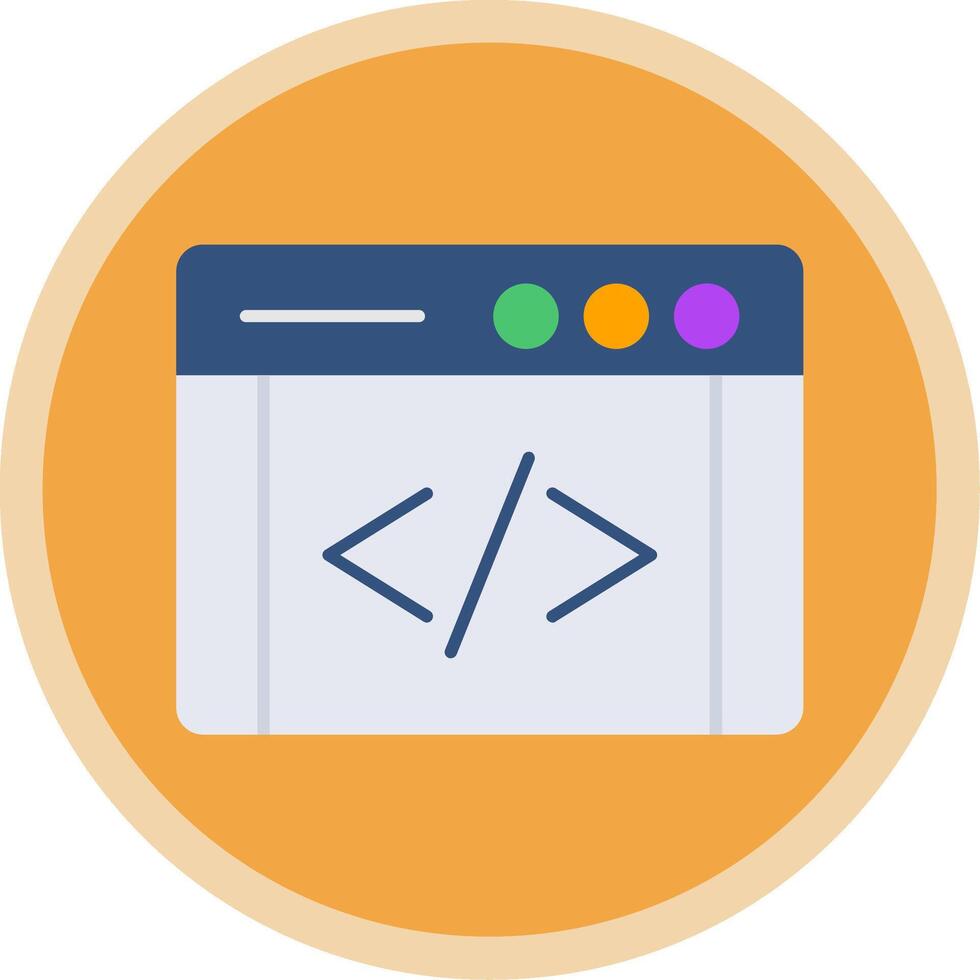 Coding Flat Multi Circle Icon 42949058 Vector Art at Vecteezy