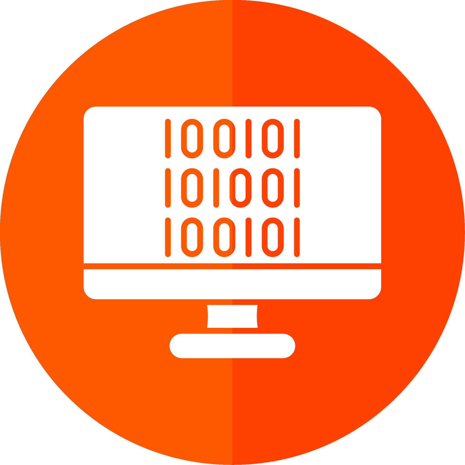 Binary Code Glyph Red Circle Icon 42950026 Vector Art at Vecteezy