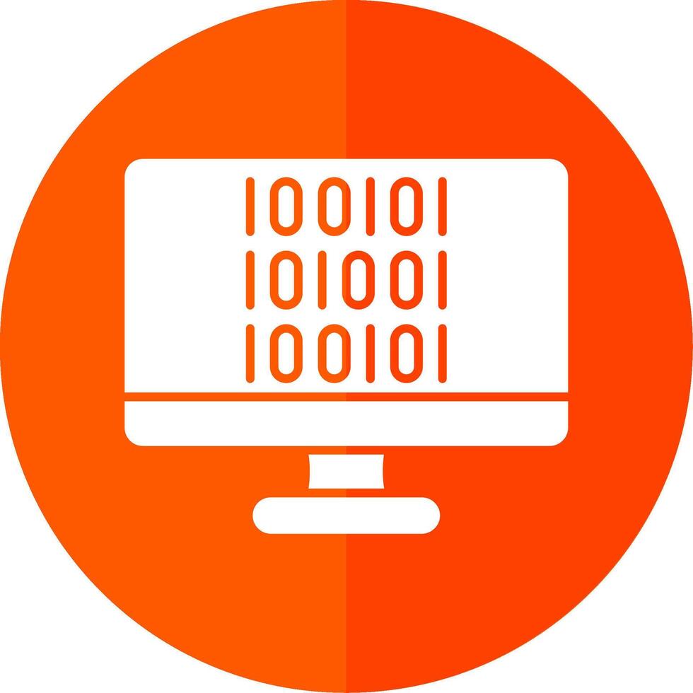 Binary Code Glyph Red Circle Icon 42950026 Vector Art at Vecteezy