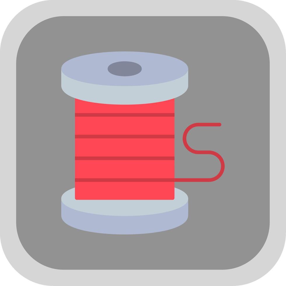 Thread Flat Round Corner Icon 42952476 Vector Art at Vecteezy