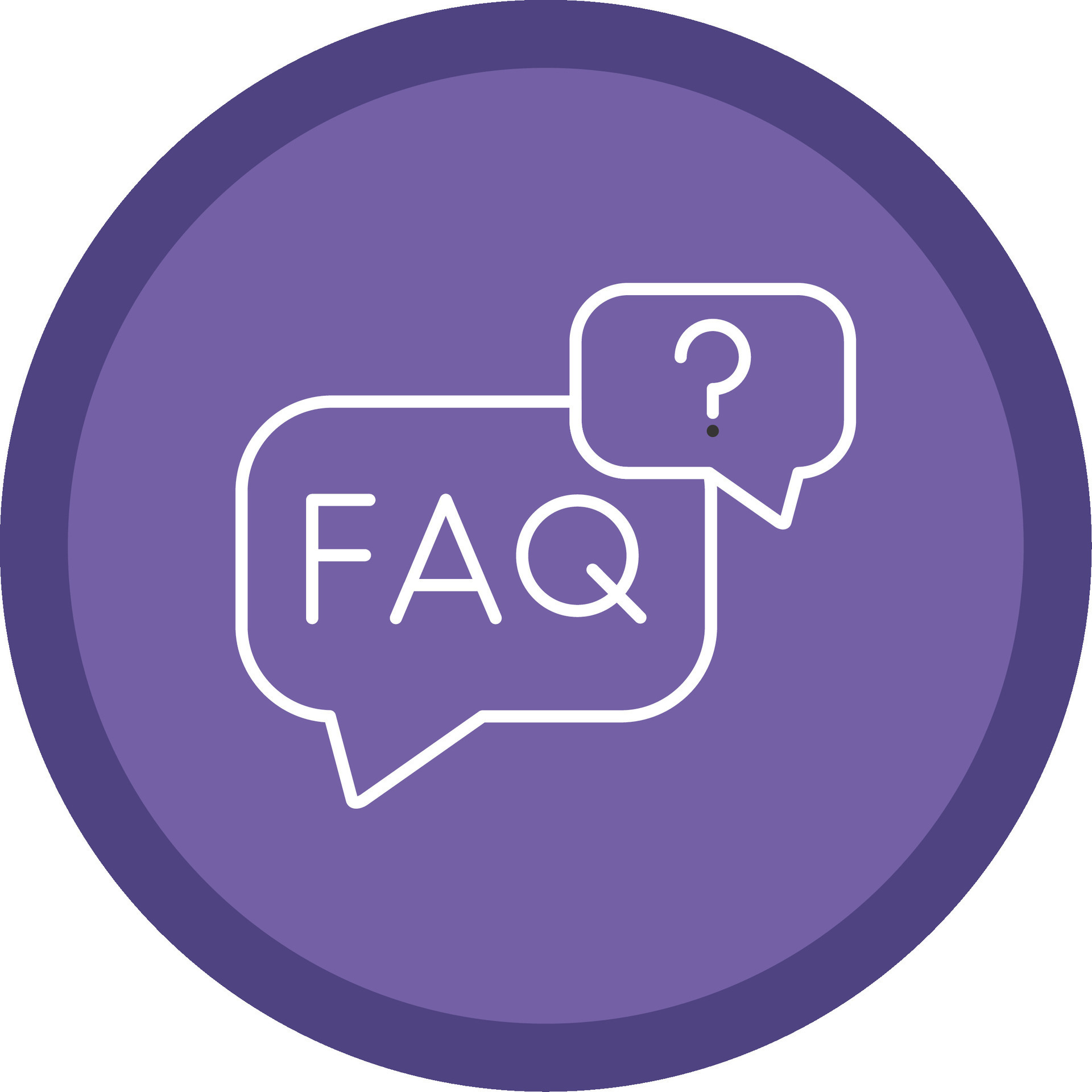 Faq Line Multi Circle Icon 42966840 Vector Art at Vecteezy