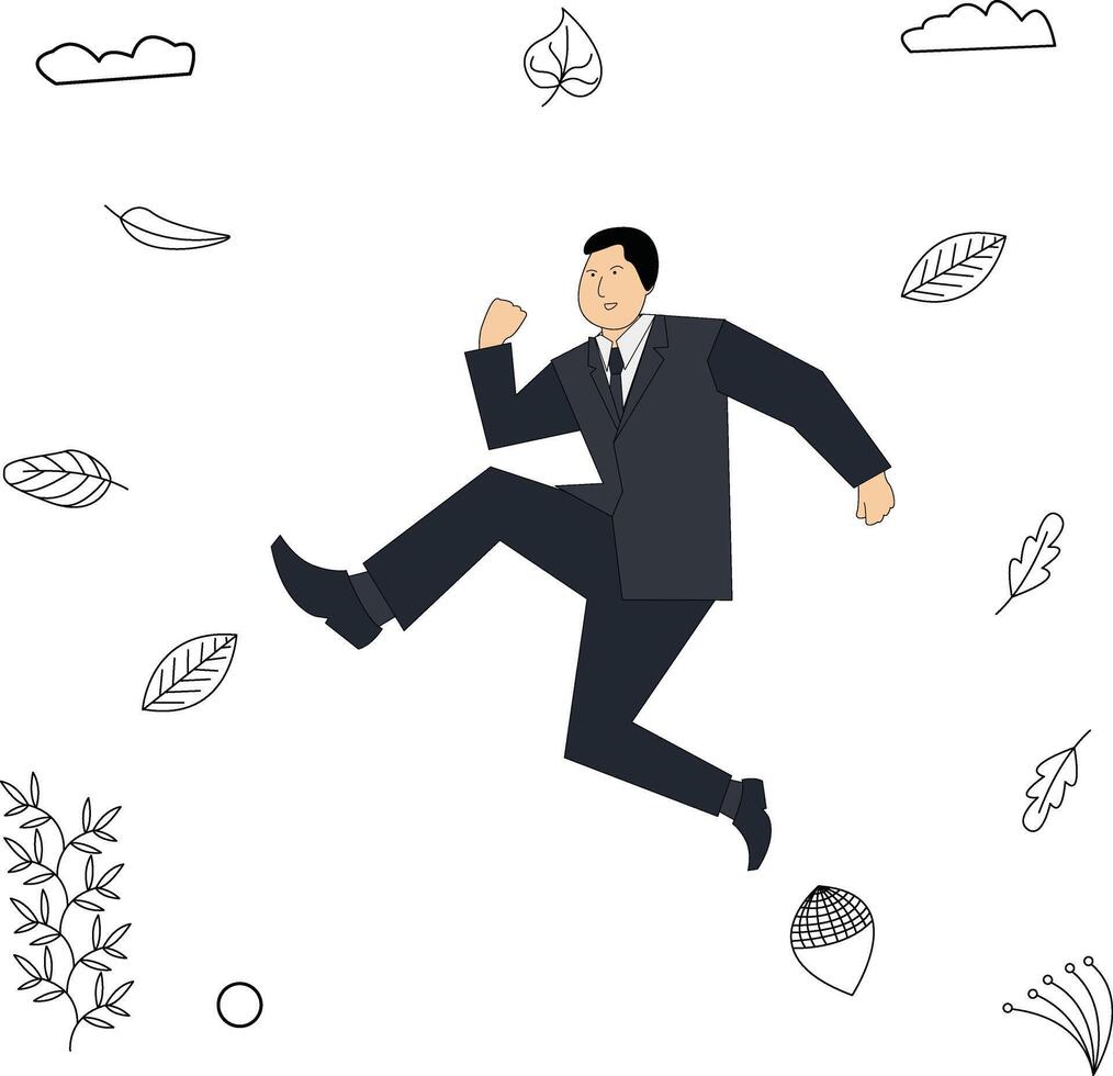 illustration of a businessman jumping stance 42970774 Vector Art at ... illustration of a businessman jumping stance 42970774 Vector Art at ...