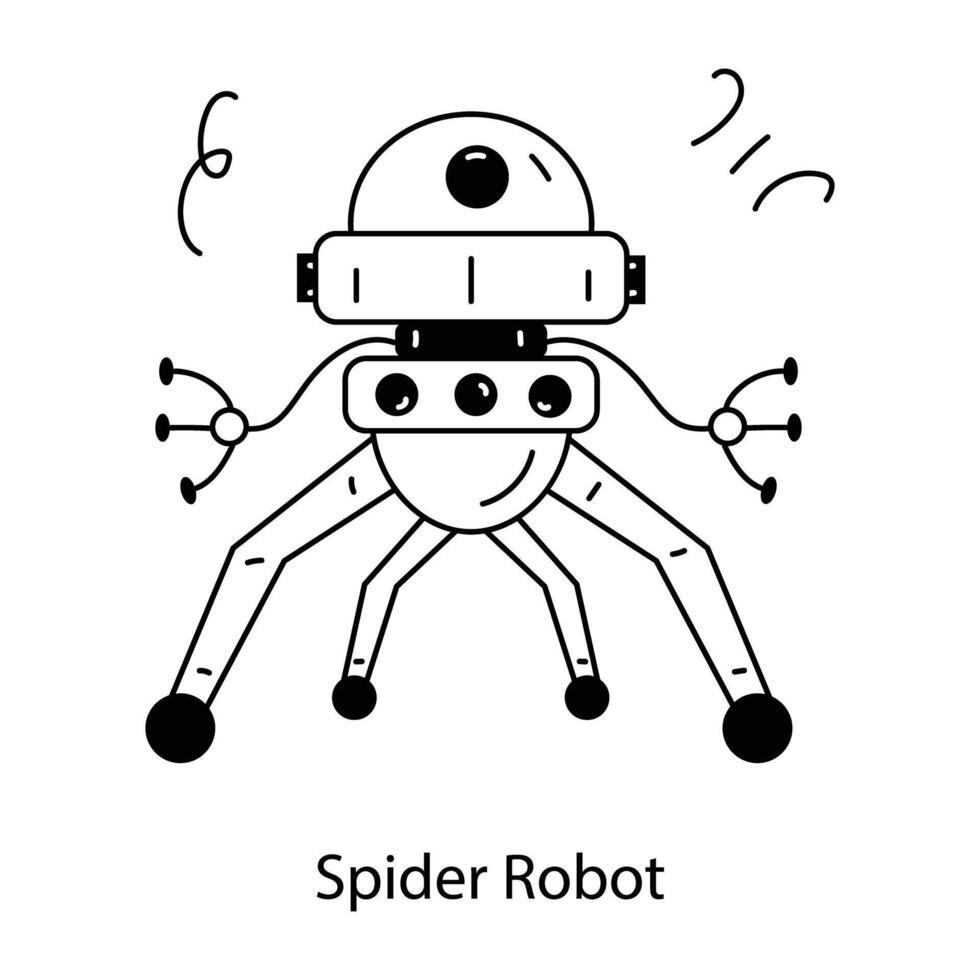 Trendy Spider Robot 42978819 Vector Art at Vecteezy